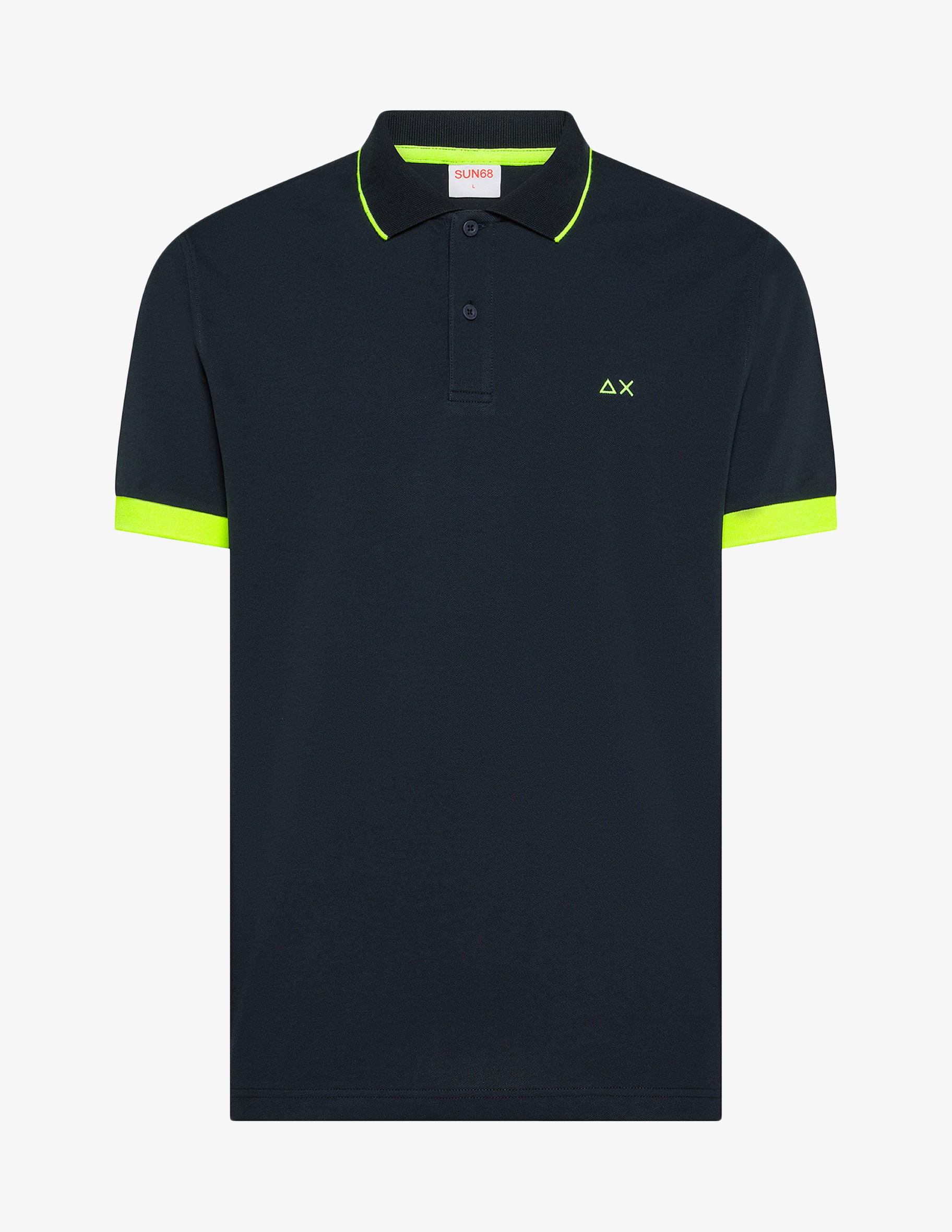 Acquista Sun68 Polo piquet logo fluo su Rinascente