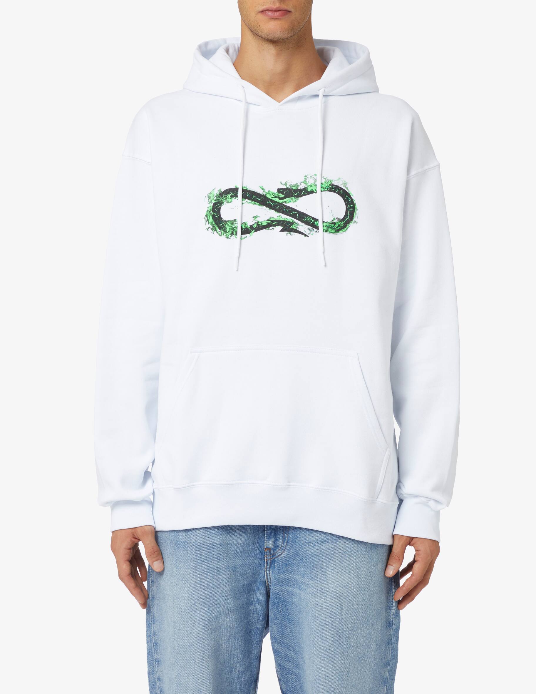 Shop Propaganda Hoodie logo fire on Rinascente