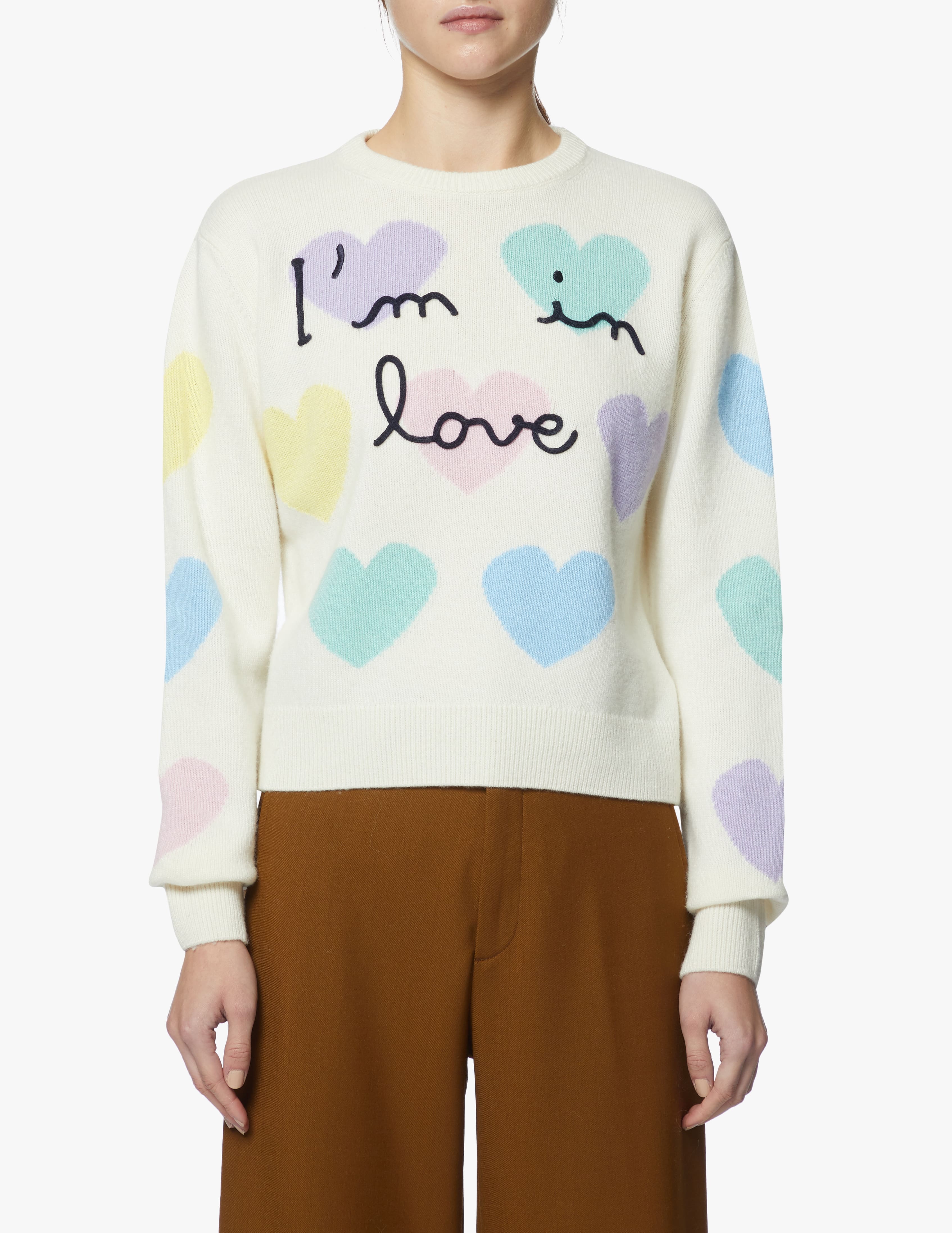 Shop MC2 Saint Barth Wool blend cropped sweater New Queen on Rinascente