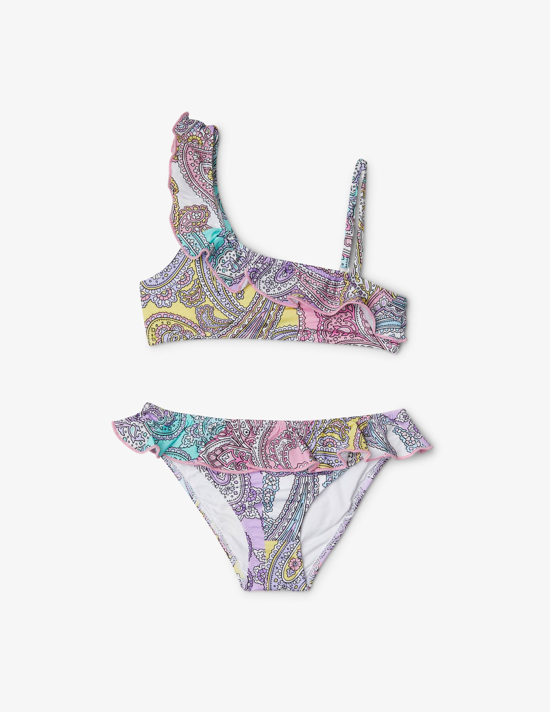 Acquista MC2 Saint Barth Costume bikini rey one ruffles - Multicolor su ...