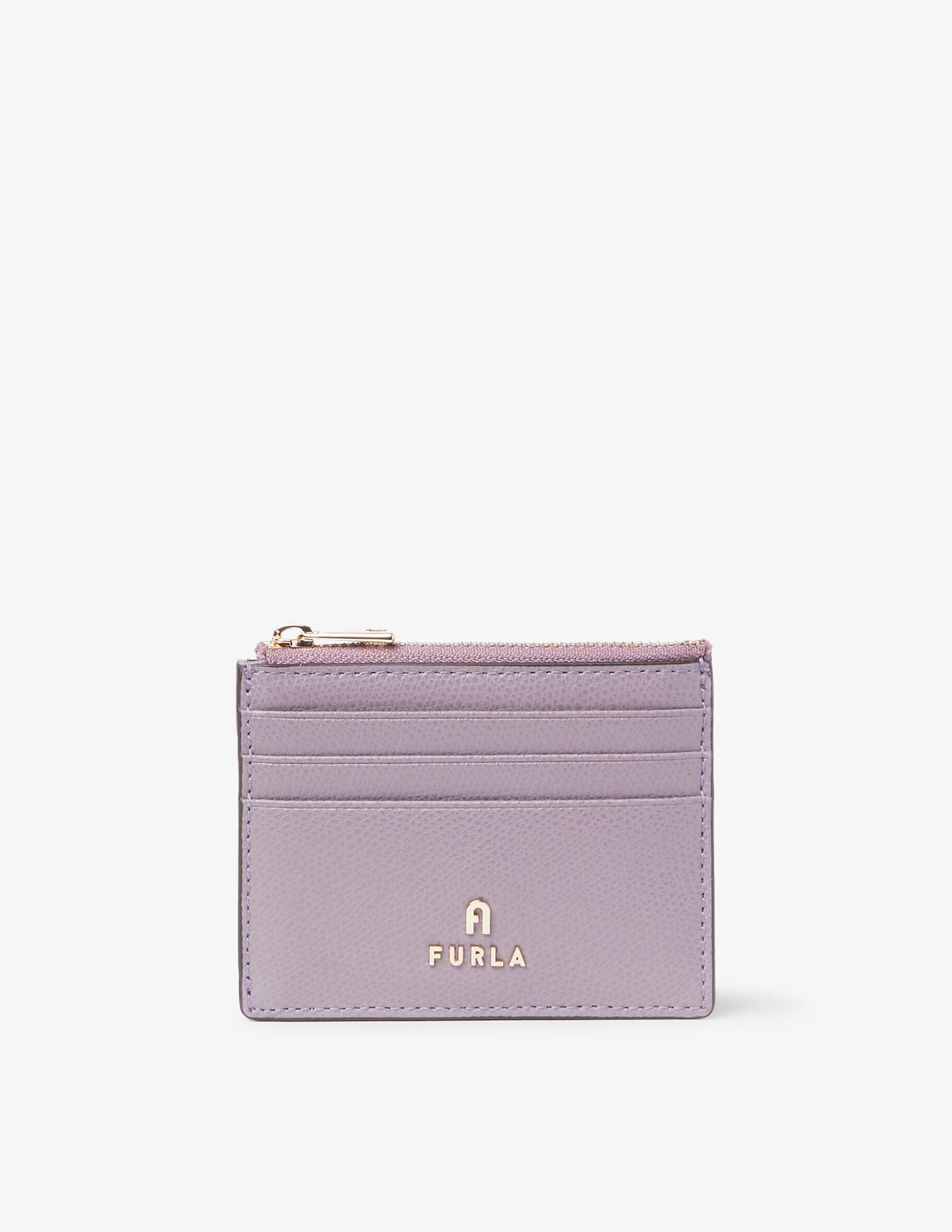 Shop Furla Card holder S Camel on Rinascente