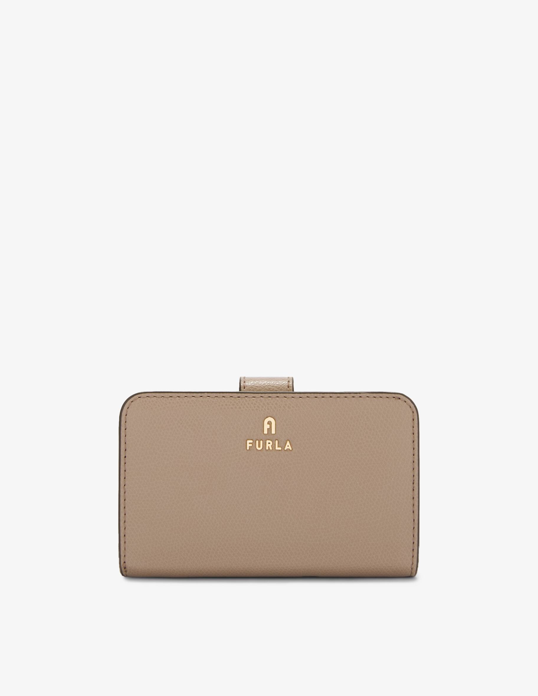 Shop Furla Compact leather wallet on Rinascente