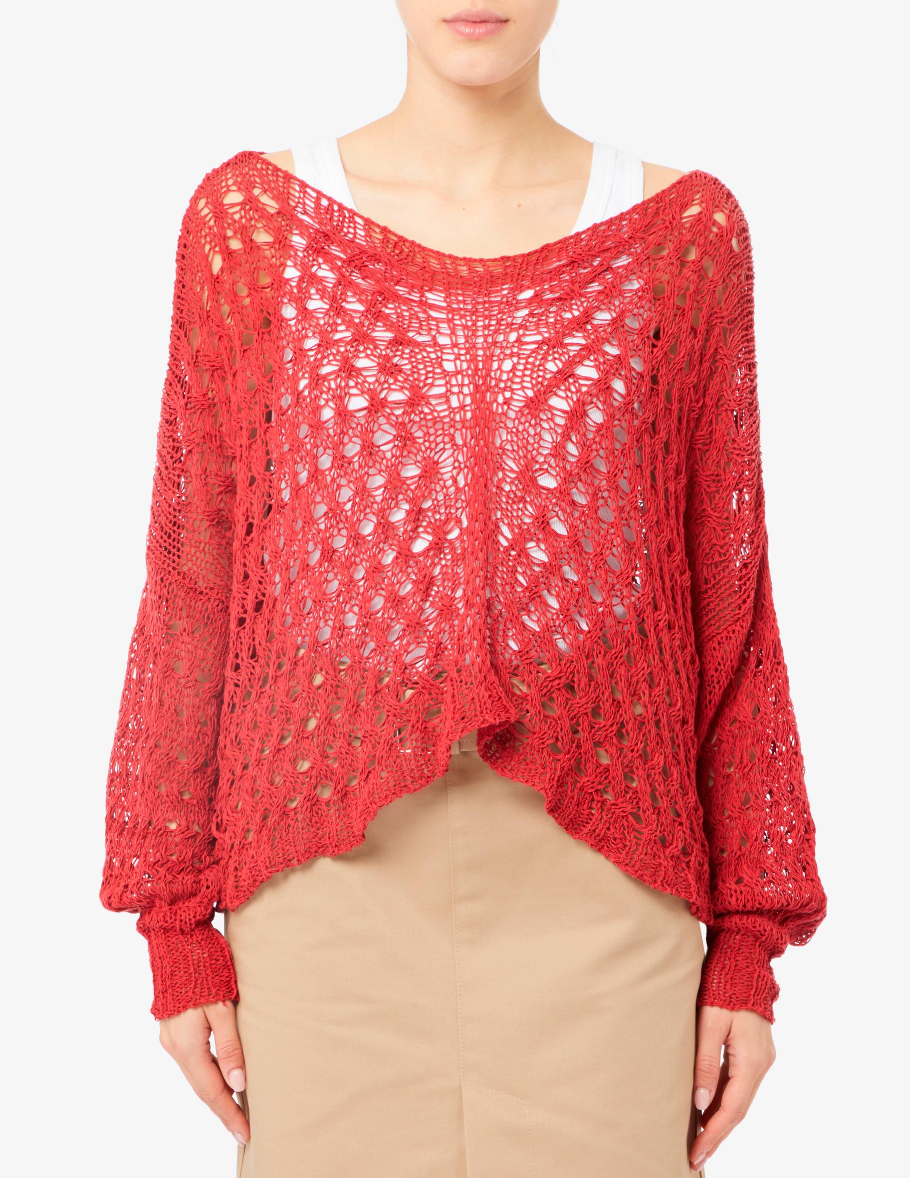 Acquista Manila Grace Top open lungo traforato su Rinascente