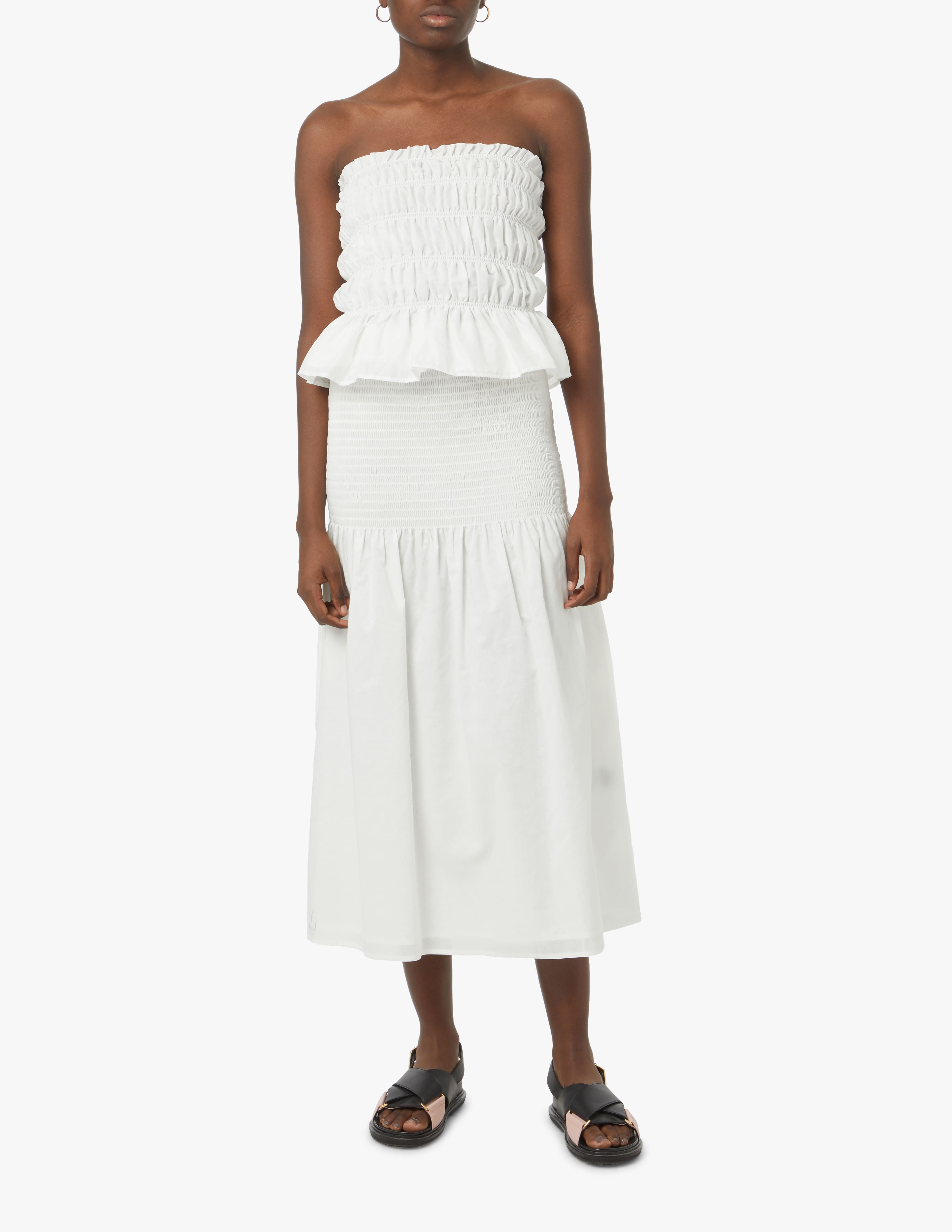 Shop Sundek Ruffled skirt - brown on Rinascente