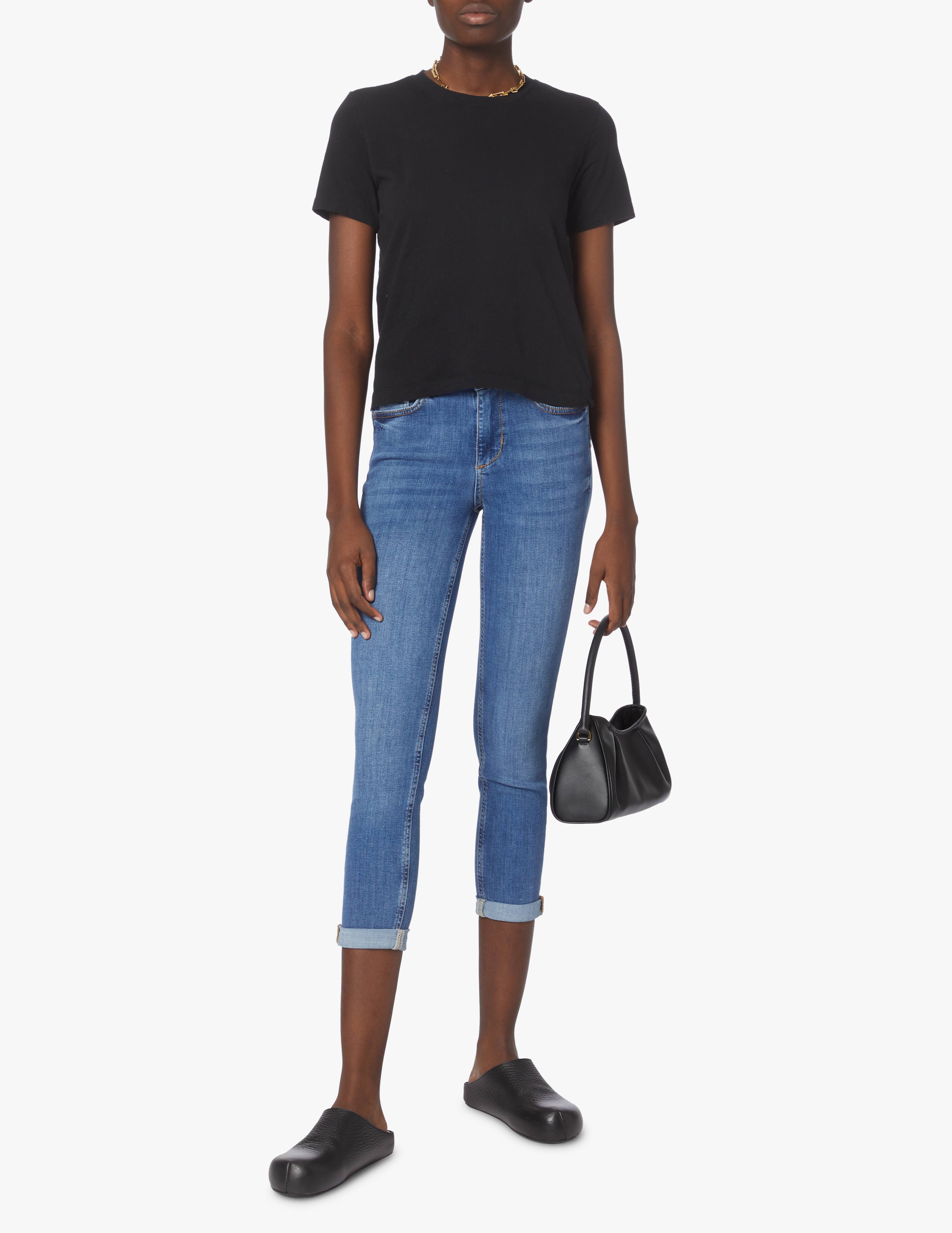 Shop Liu Jo Monroe mid rise skinny jeans - blue on Rinascente
