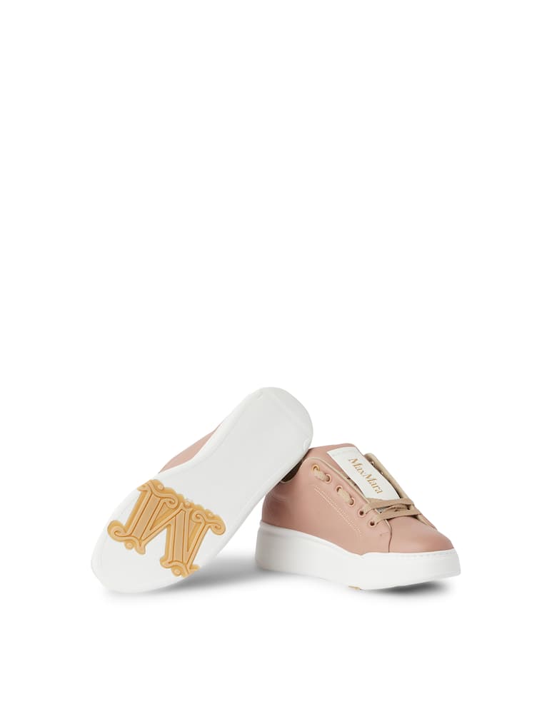 Acquista Max Mara Sneakers In Pelle Maxiv Rosa Su Rinascente
