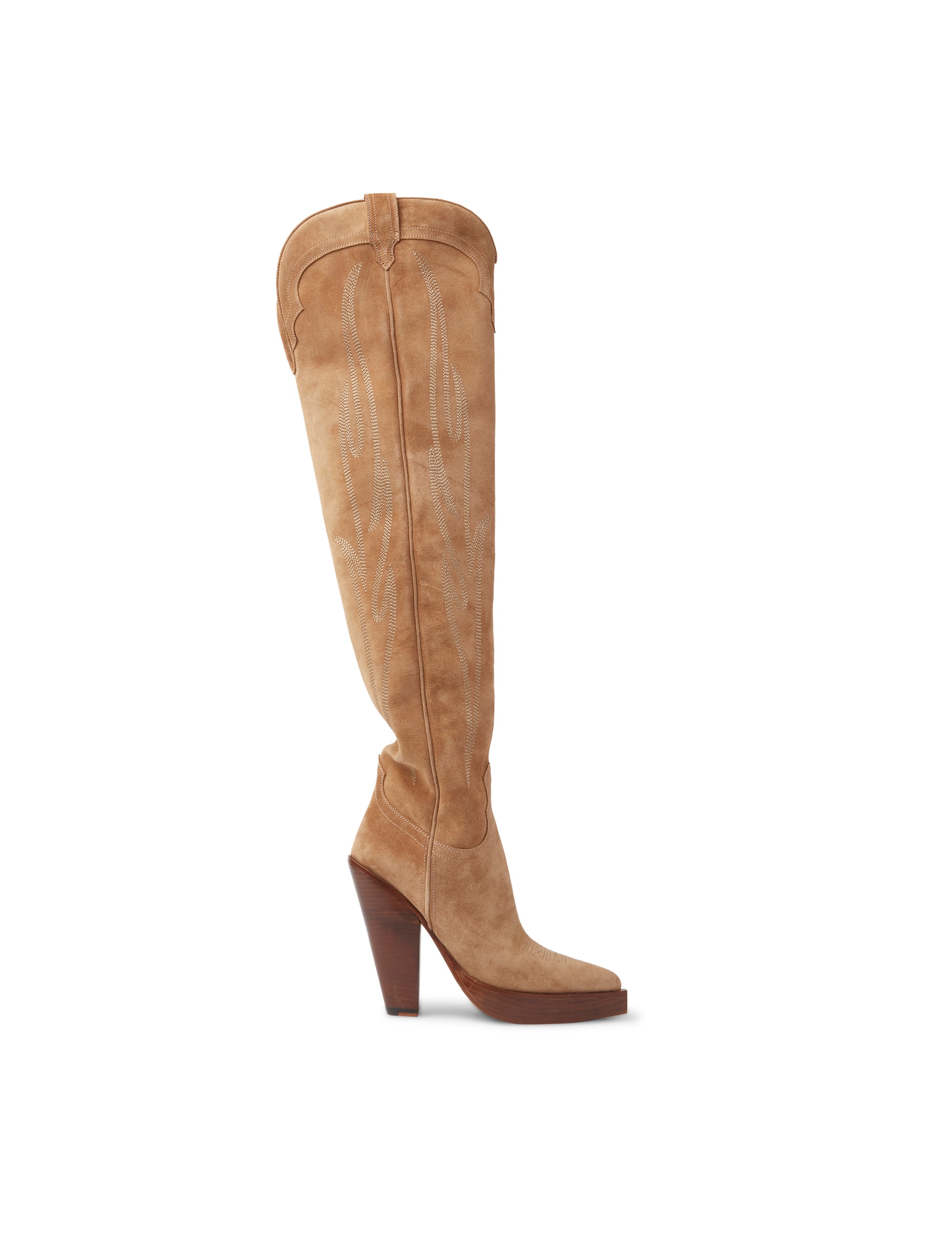 Shop Sonora Hermosa suede platform boot - brown on Rinascente