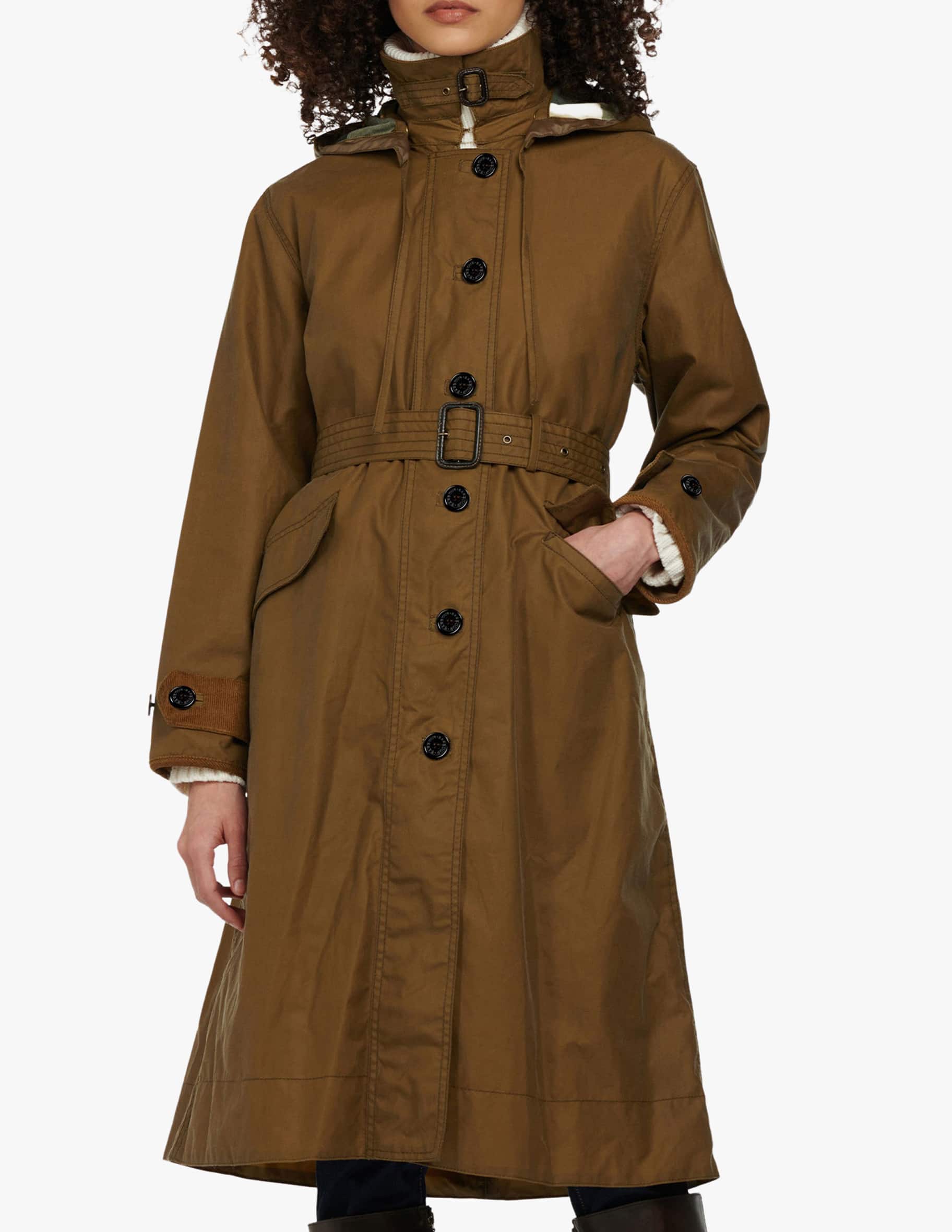 Shop Barbour Raincoat Alice on Rinascente