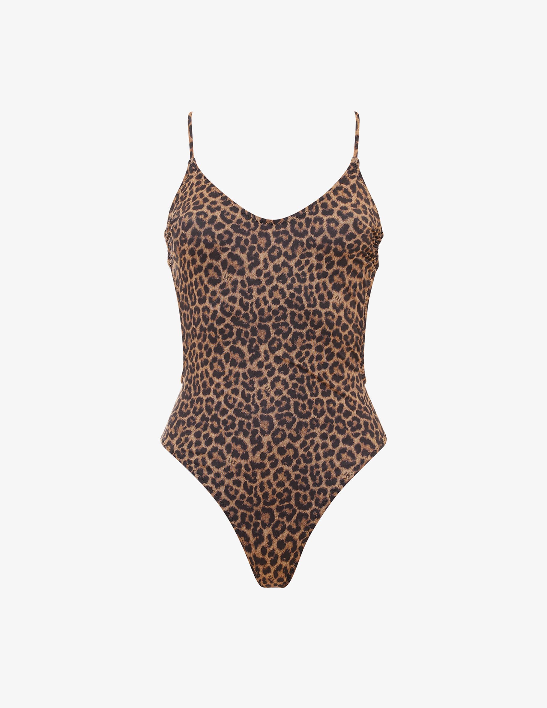 Shop Matinée Julie leopard one-piece swimsuit on Rinascente