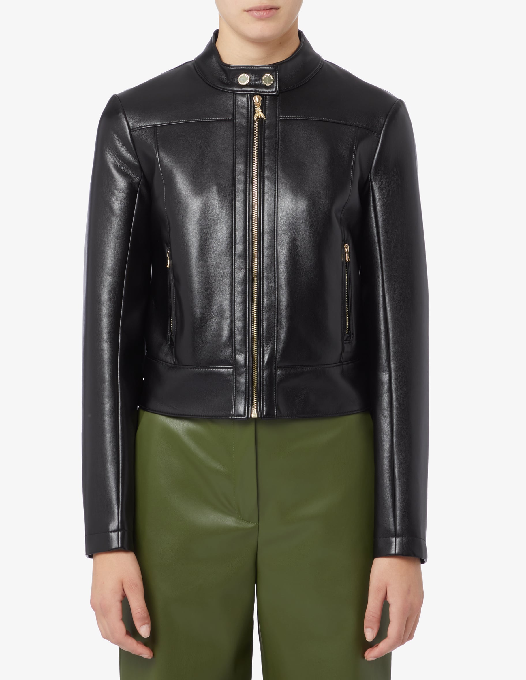 Shop Patrizia Pepe Fake leather jacket on Rinascente
