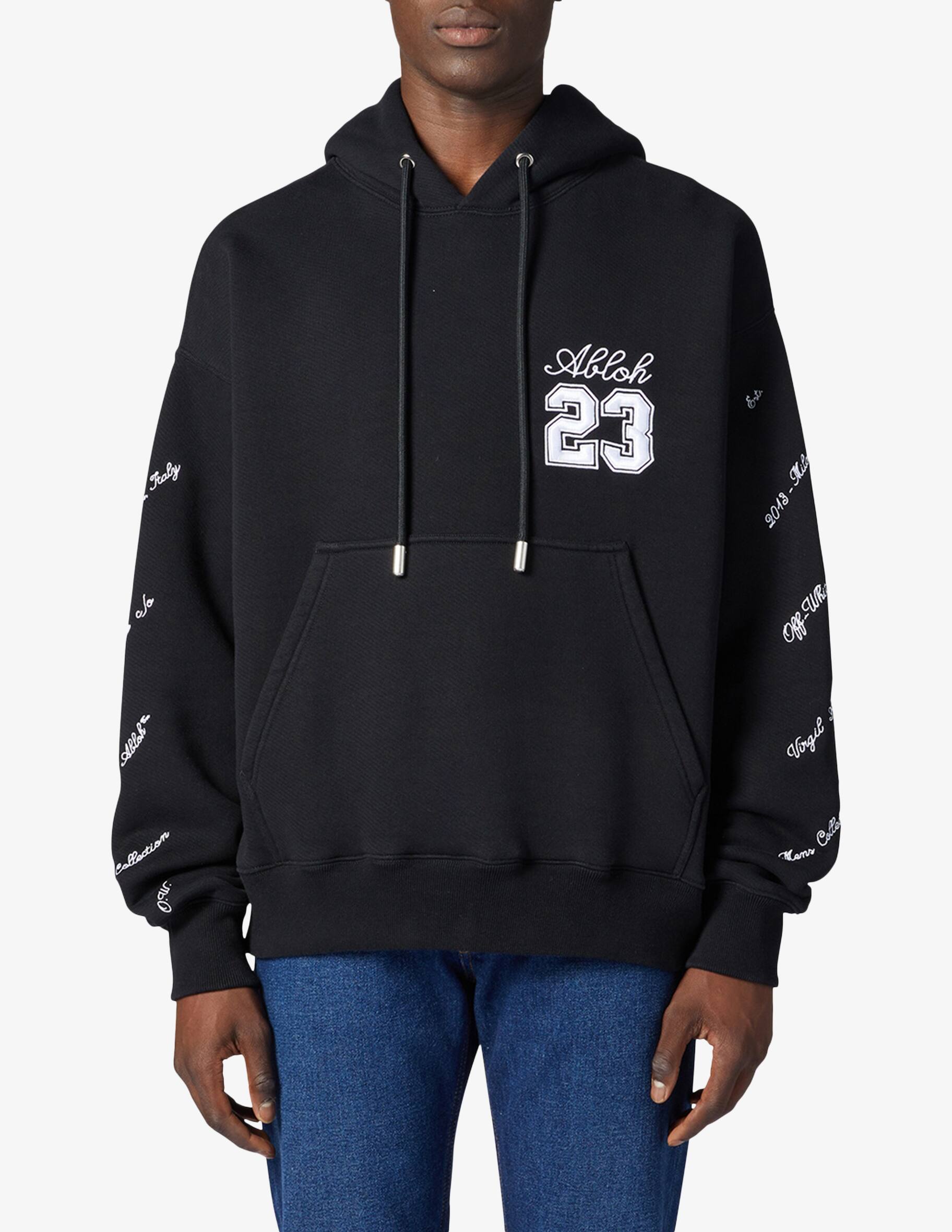 Acquista Off-White Felpa con cappuccio 23 logo skate su Rinascente