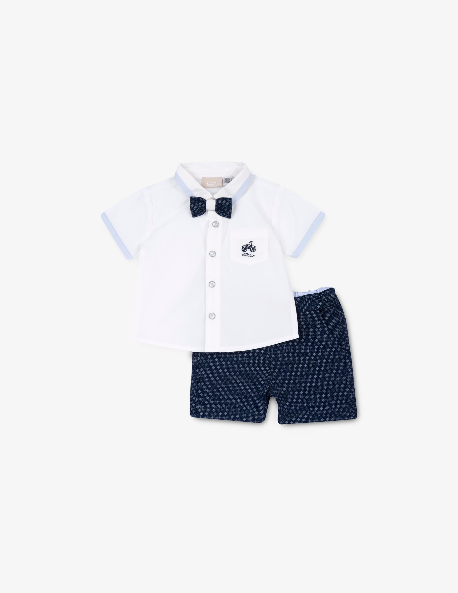 Shop Chicco Cotton shorts and shirt set on Rinascente