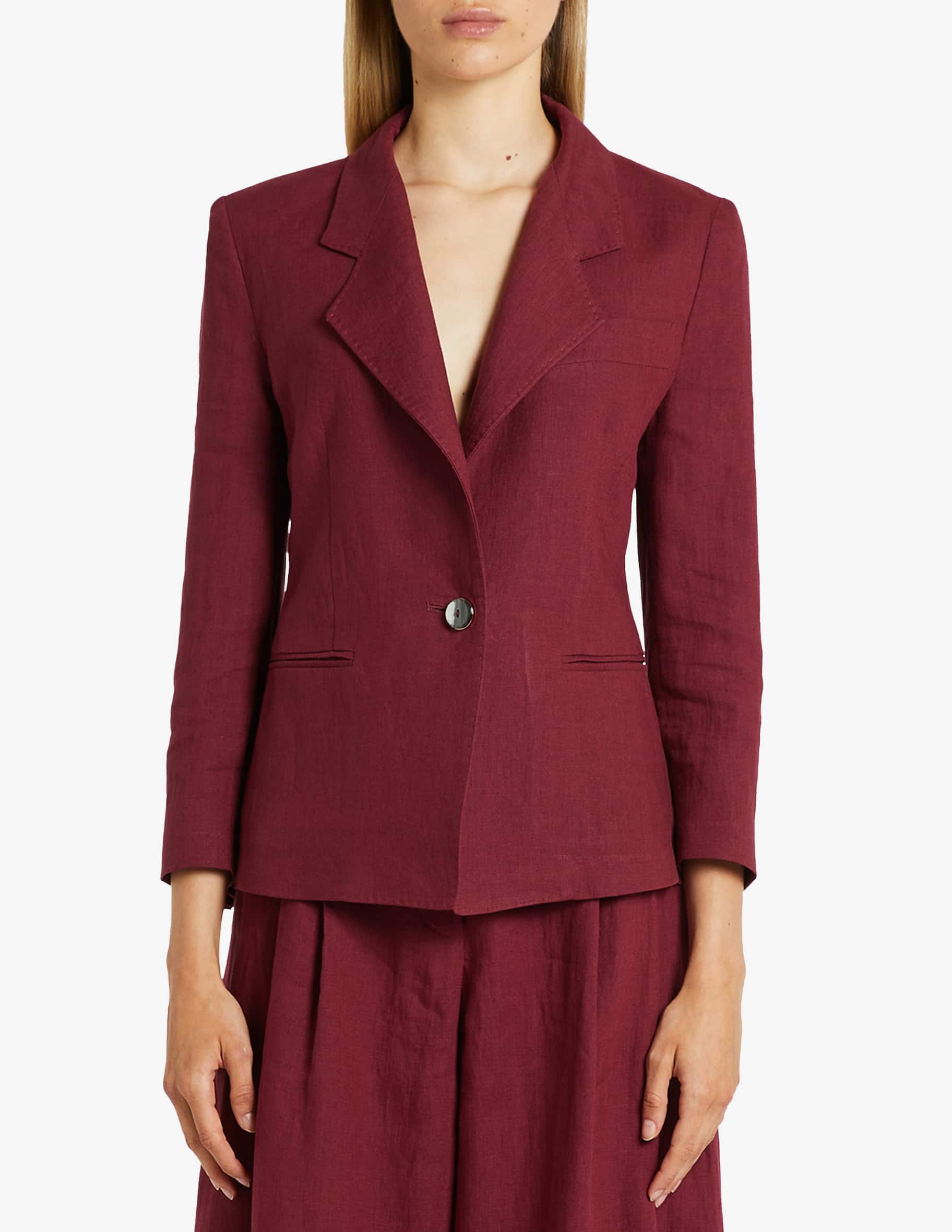 Acquista Marella Blazer in lino Biella su Rinascente