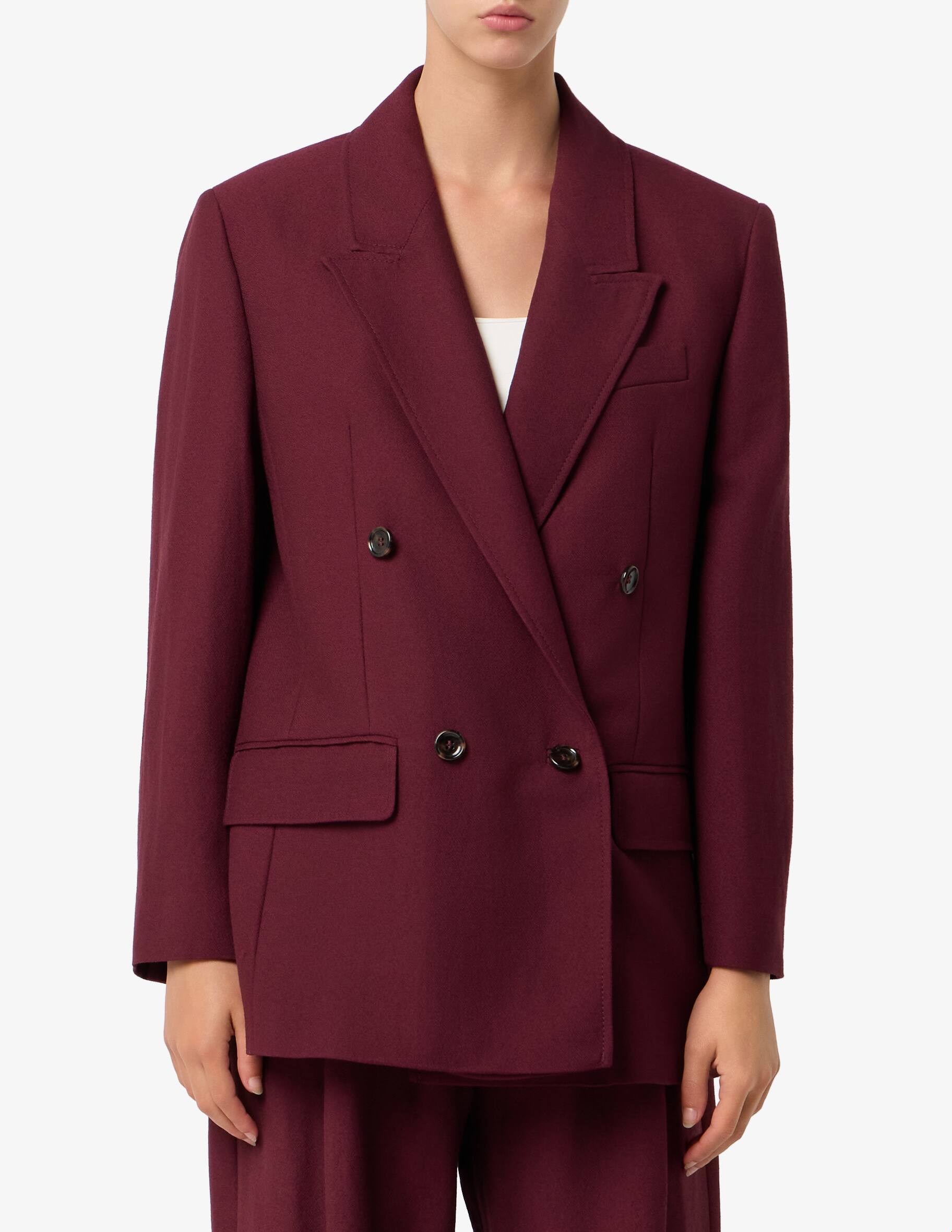 Shop Marella Fluid double-breasted blazer on Rinascente