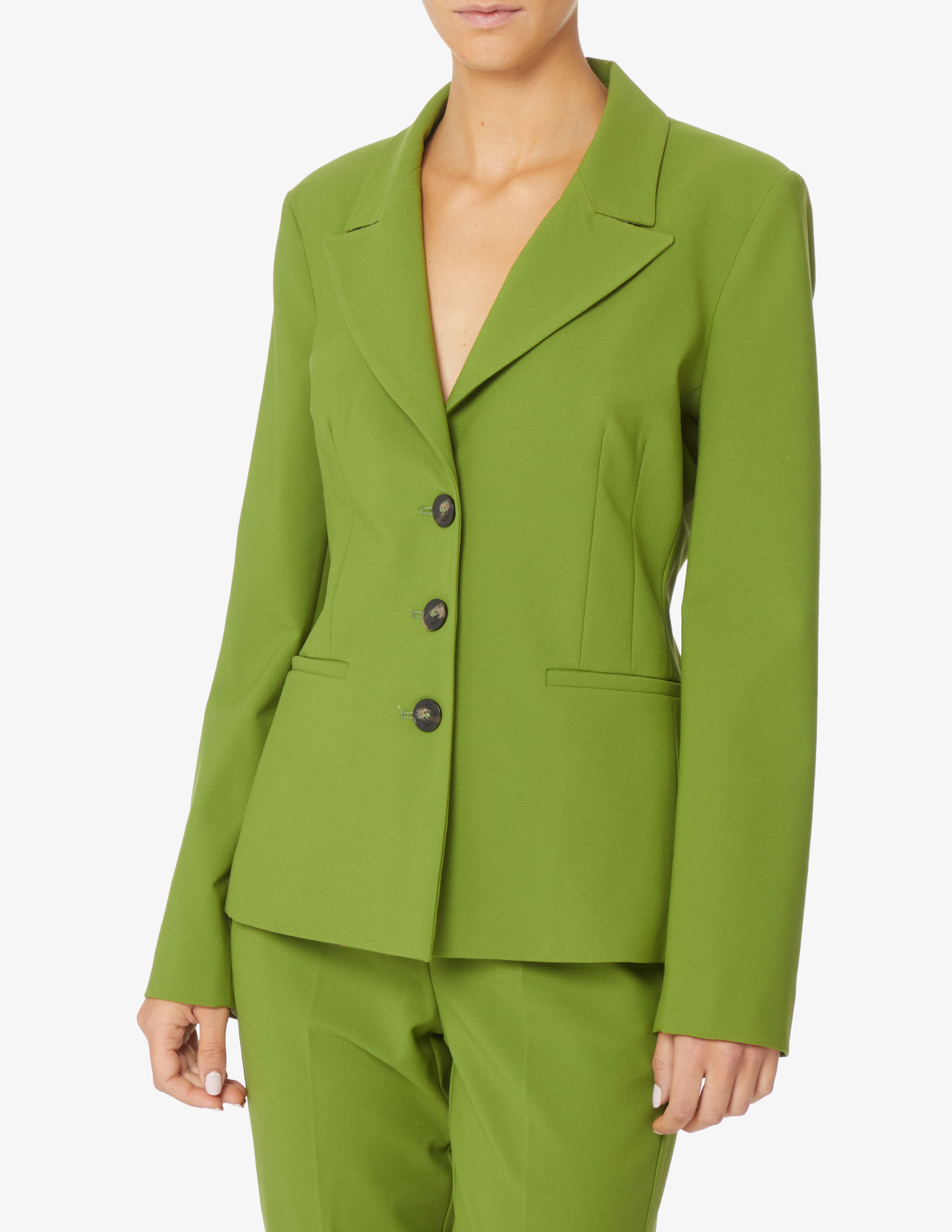 Shop Marella Nuptial blazer with 3 buttons - Green on Rinascente
