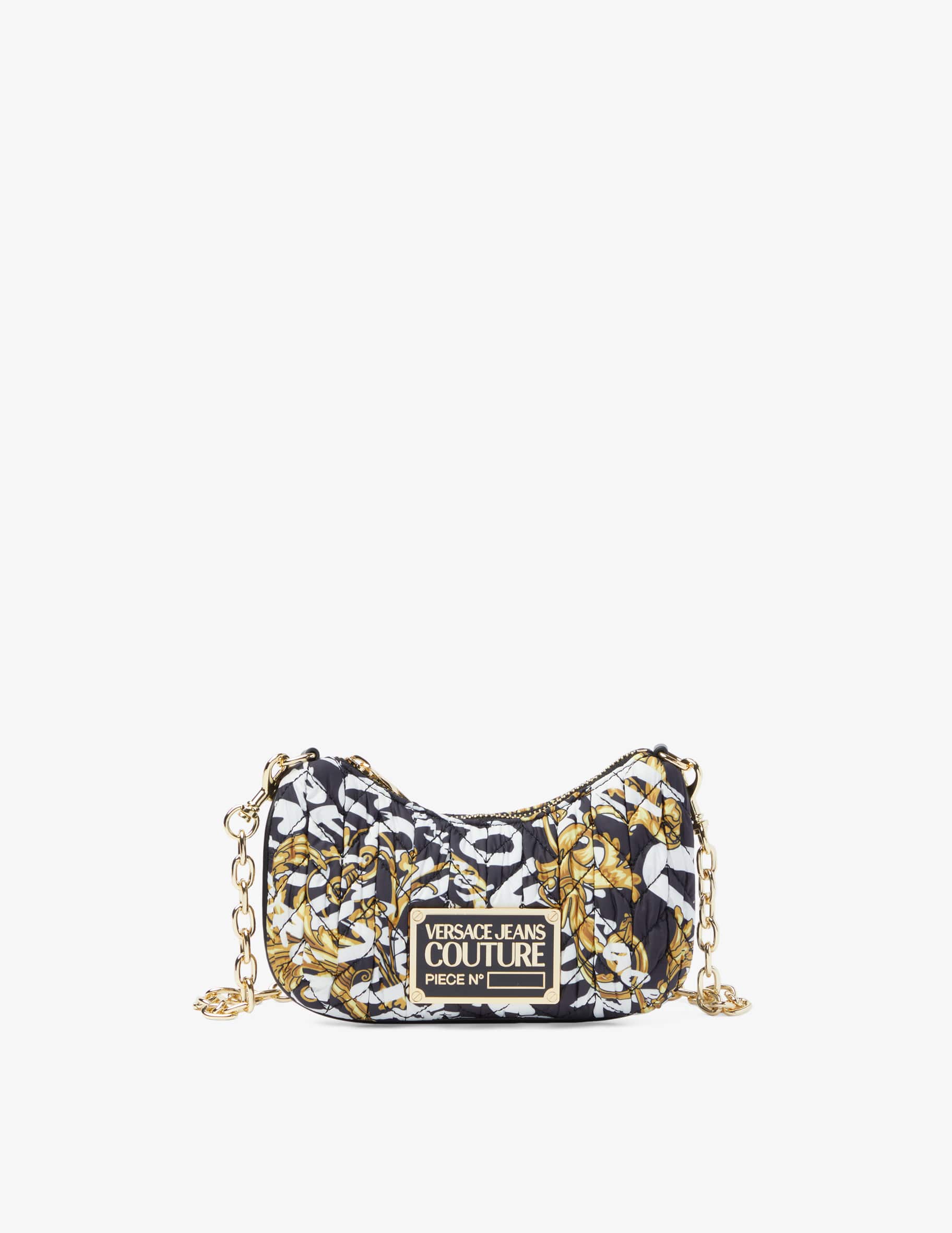 Shop Versace Jeans Couture Cruch micro bag - Black on Rinascente