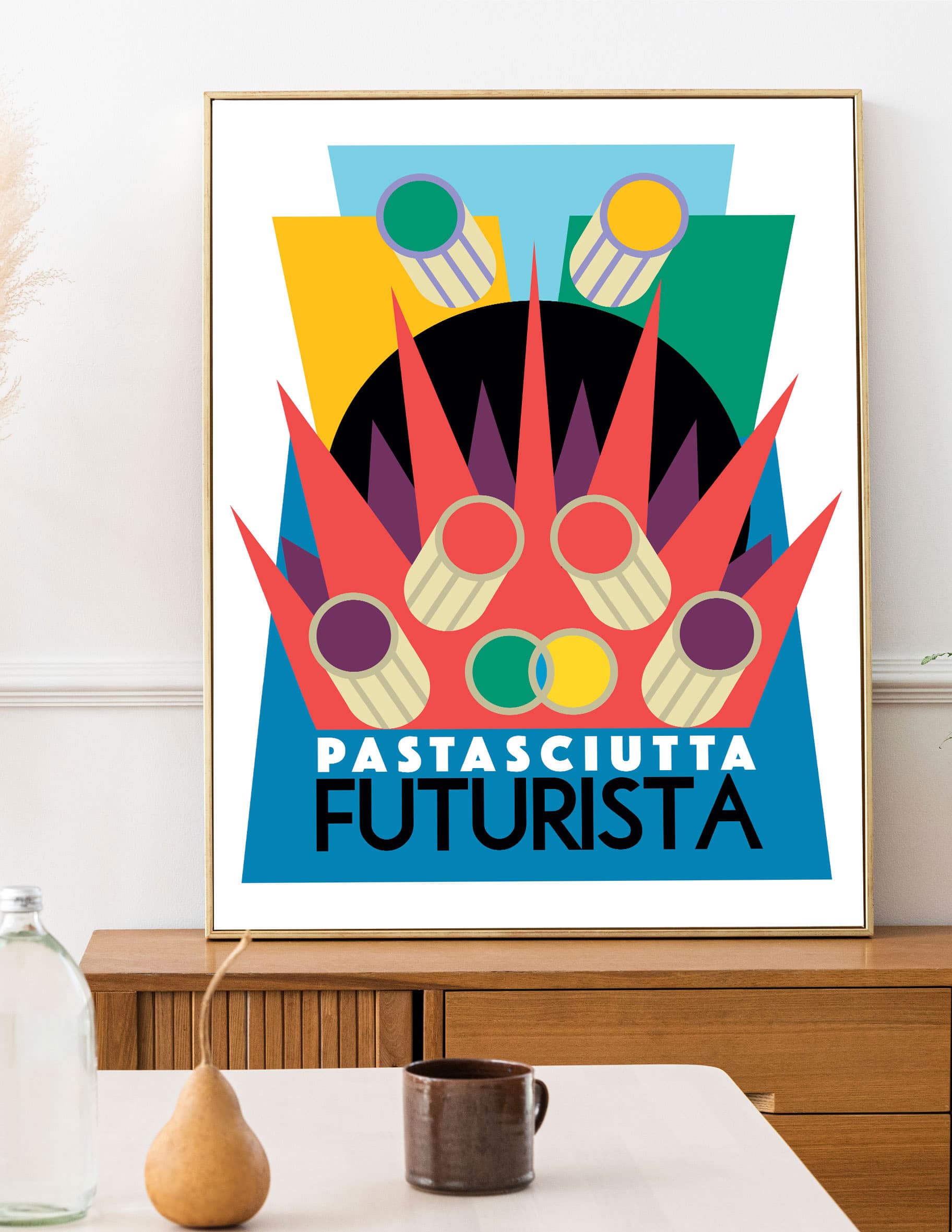 Acquista Slurp Design Pasta Asciutta Futurista Poster su Rinascente