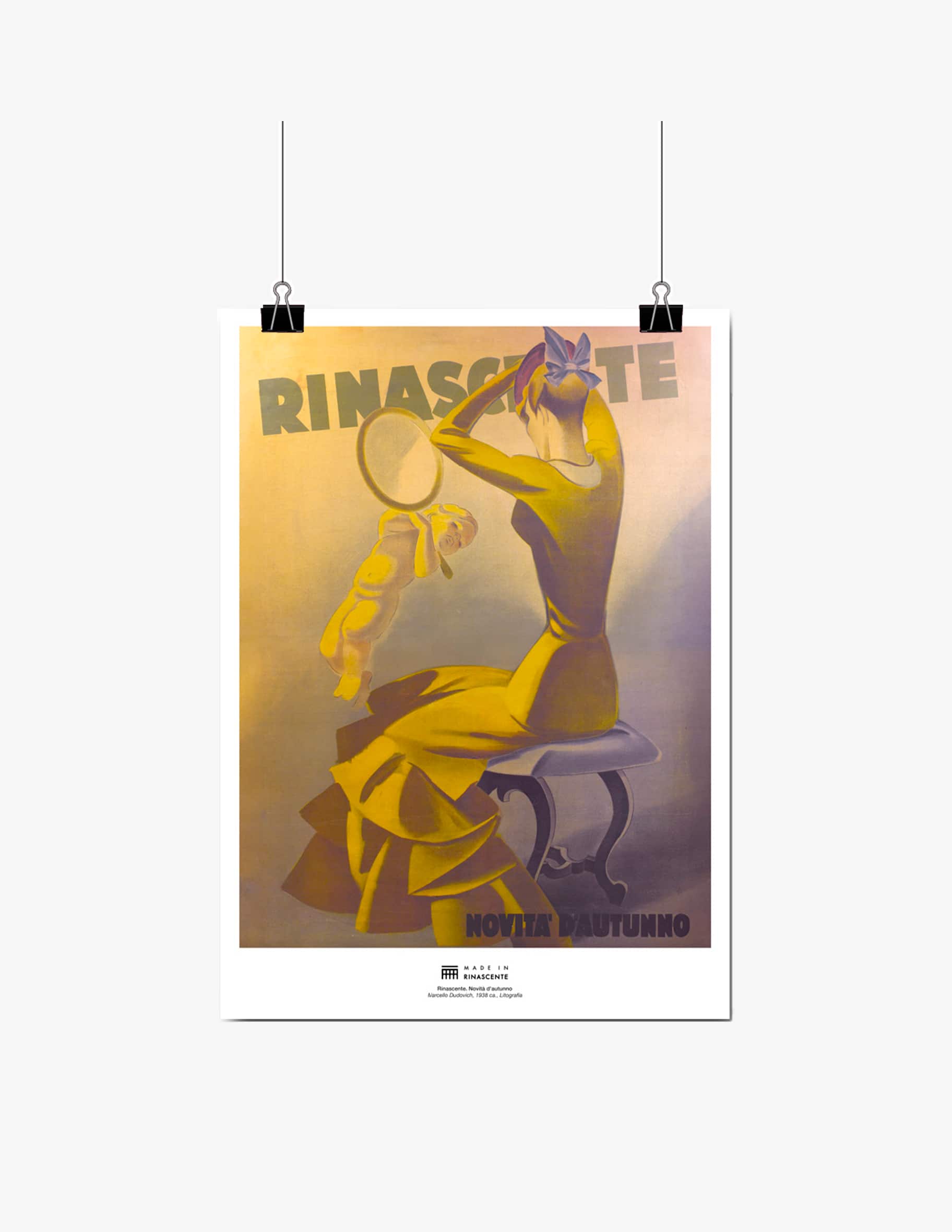 Shop Rinascente Poster With Rinascente Heritage Graphics Dudovich 07 on ...