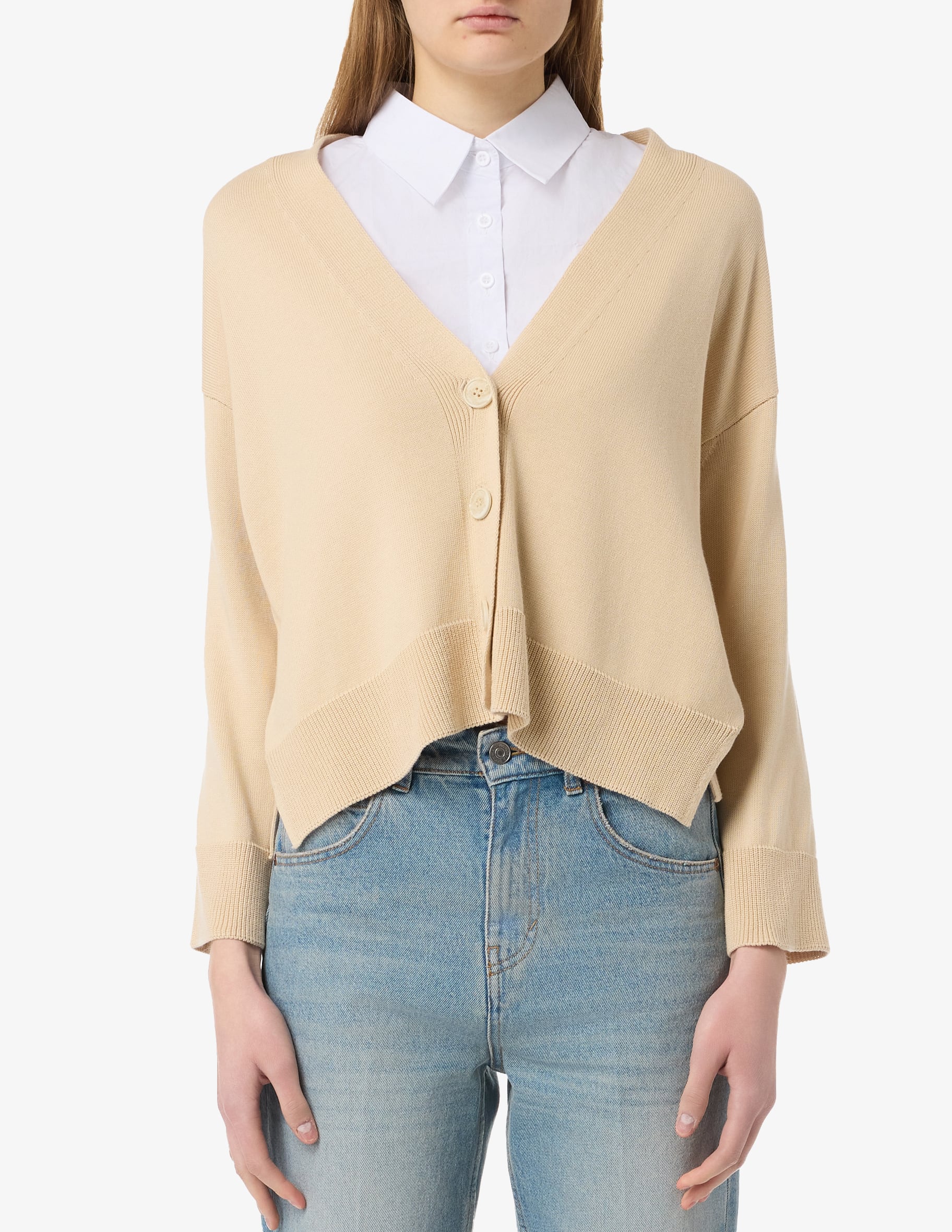 Shop Rinascente Collection V-neck boxy cardigan on Rinascente