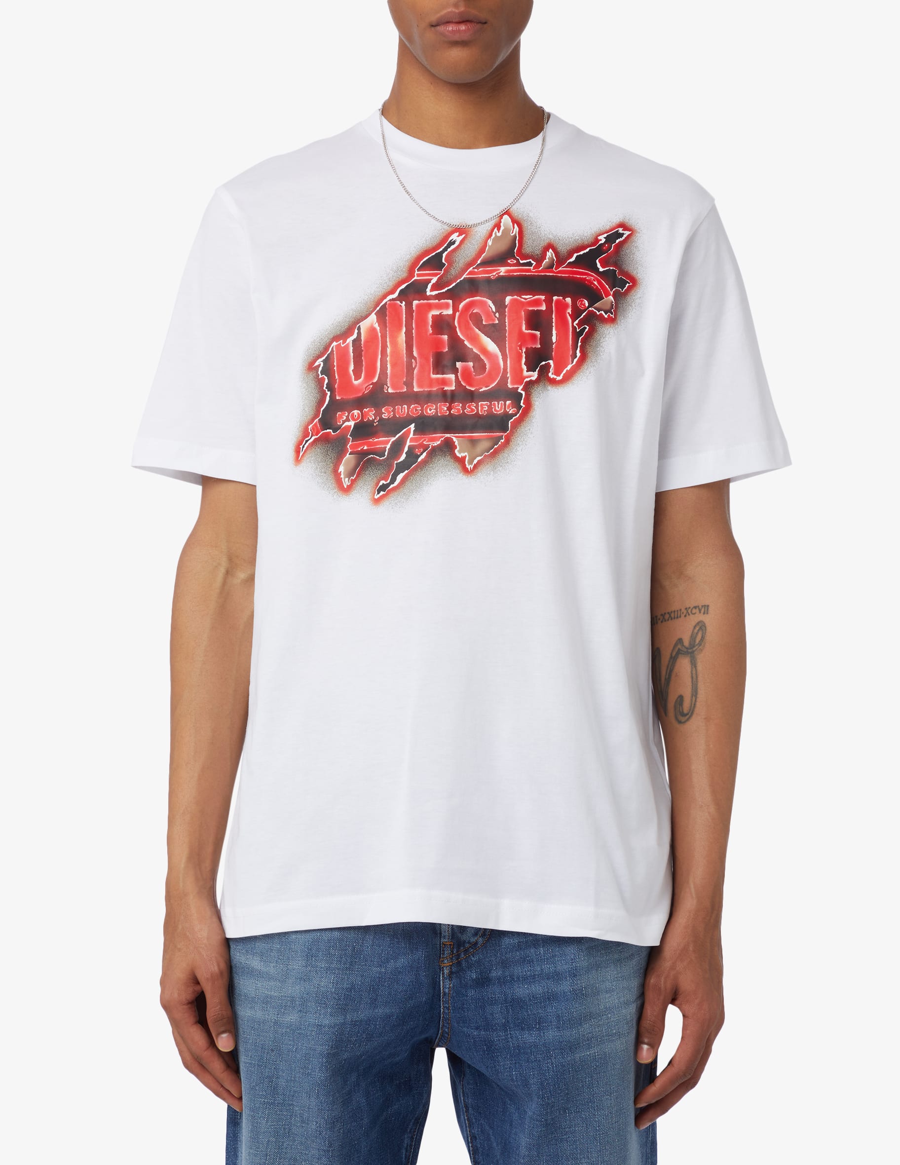 Shop Diesel Logo t-shirt on Rinascente