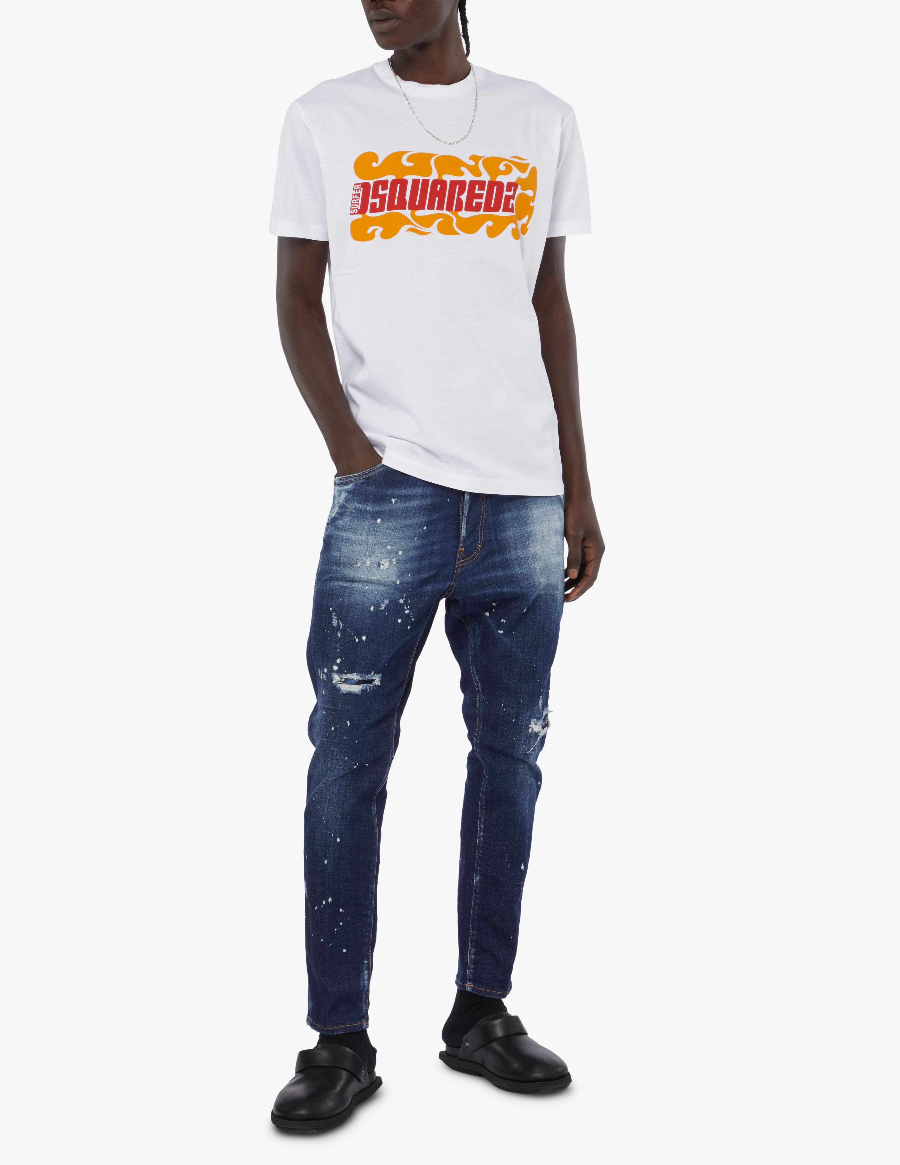 Shop Dsquared2 Goth surfer denim on Rinascente