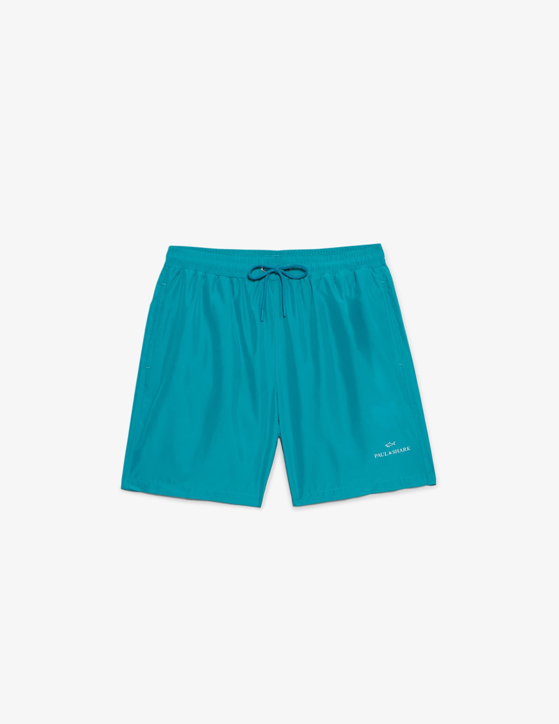 Shop Paul & Shark Reflective logo swim shorts on Rinascente