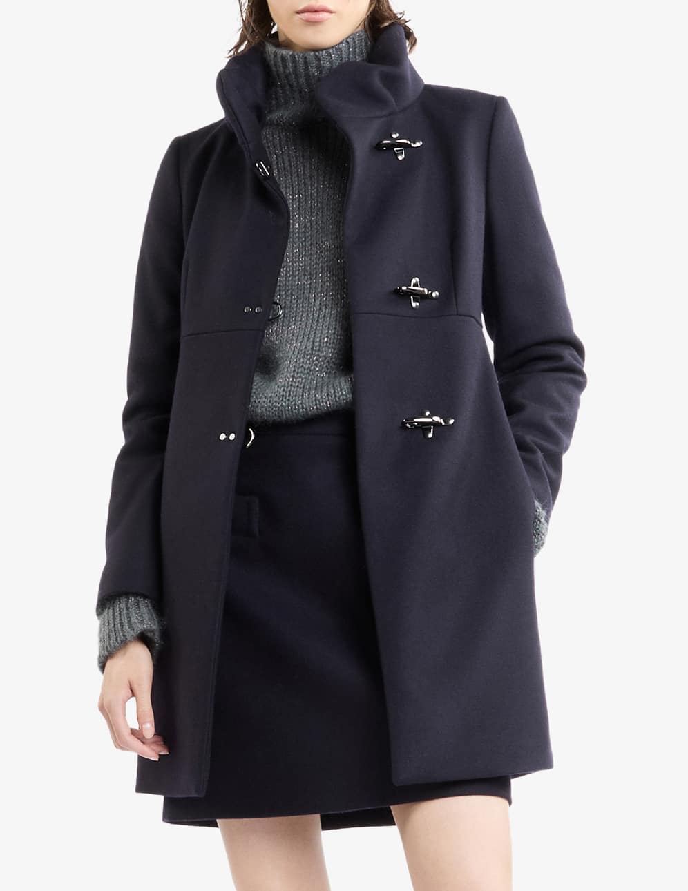 Shop Fay Romantic Coat in Wool Fabric on Rinascente