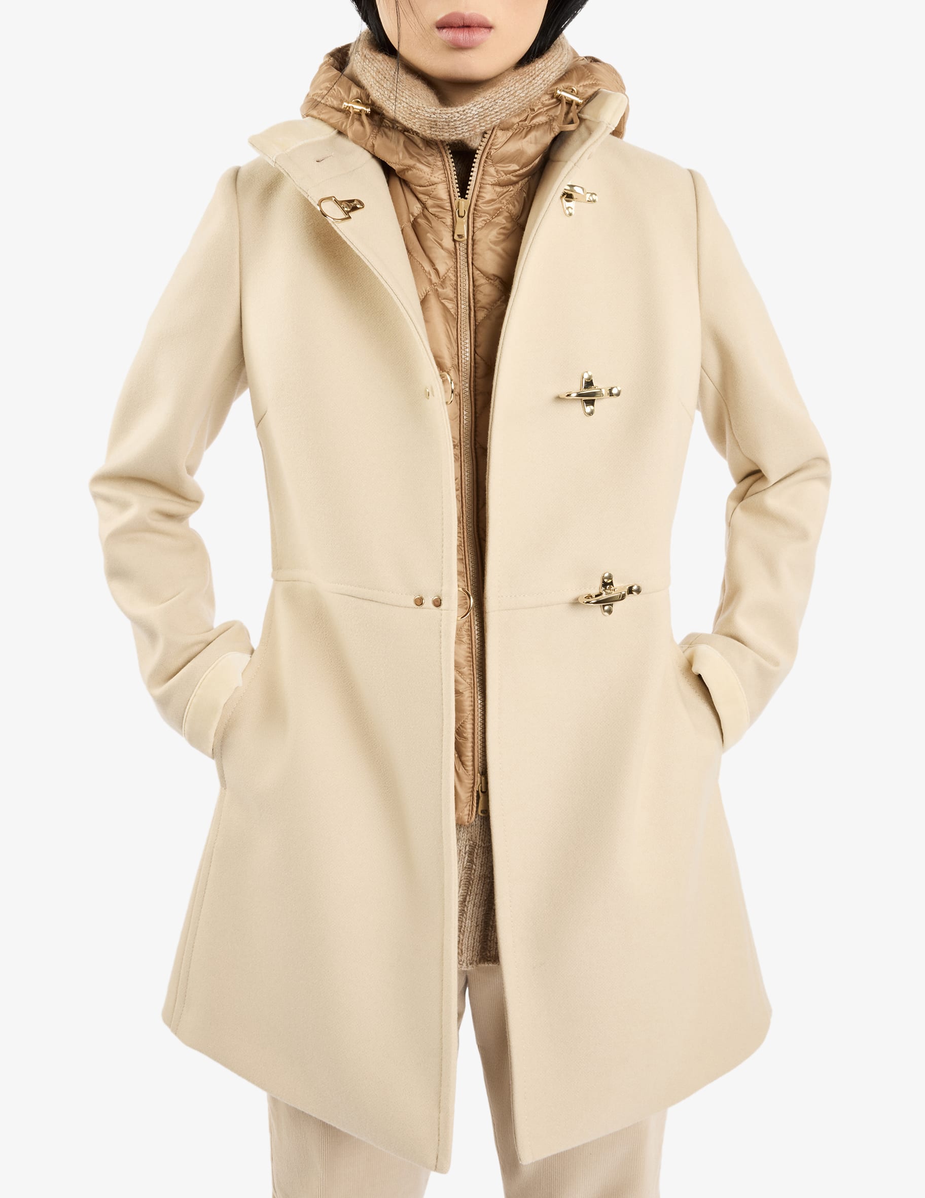 Shop Fay Virginia Coat in Wool Fabric on Rinascente