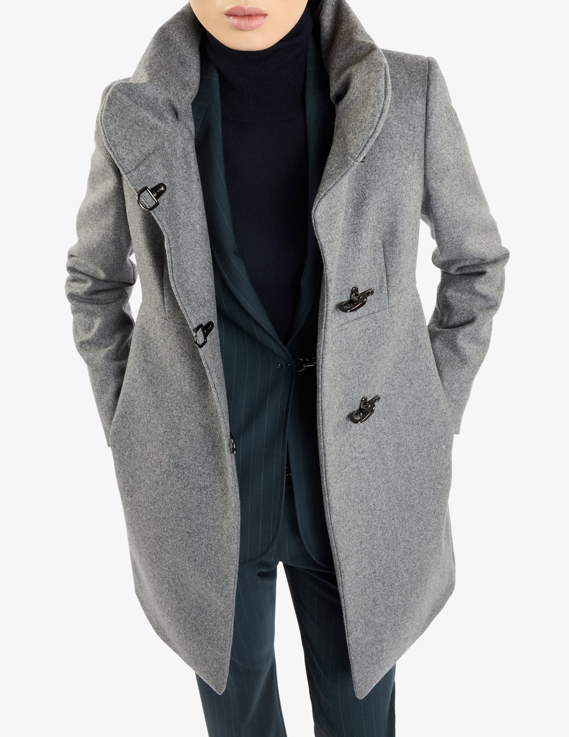 Shop Fay Romantic Coat in Wool Fabric on Rinascente