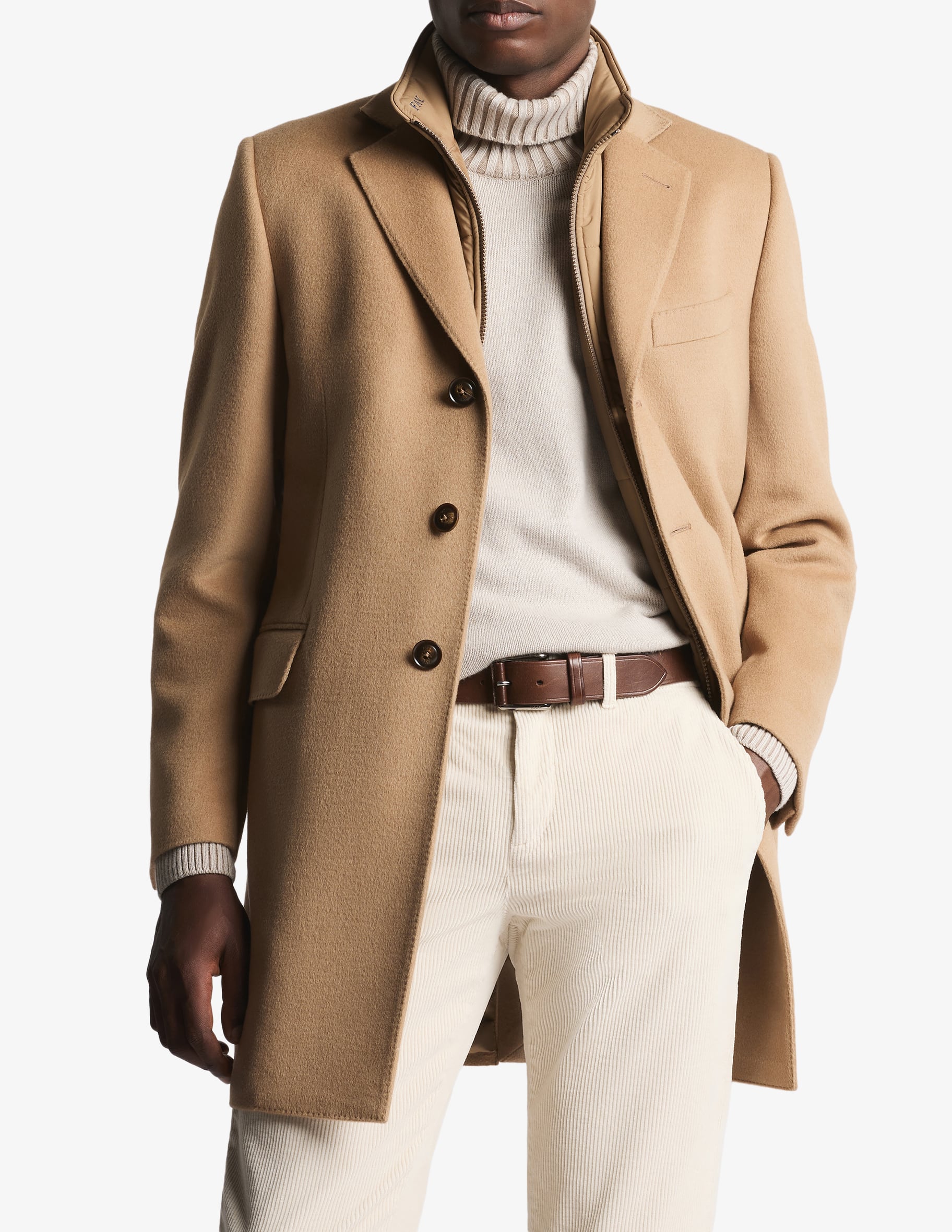Shop Fay Double coat camel on Rinascente