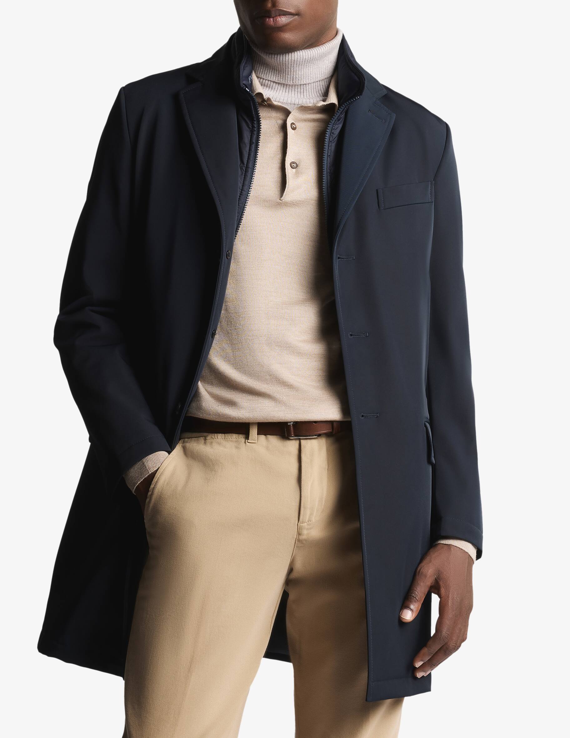 Shop Fay Double coat stretch gabardine on Rinascente