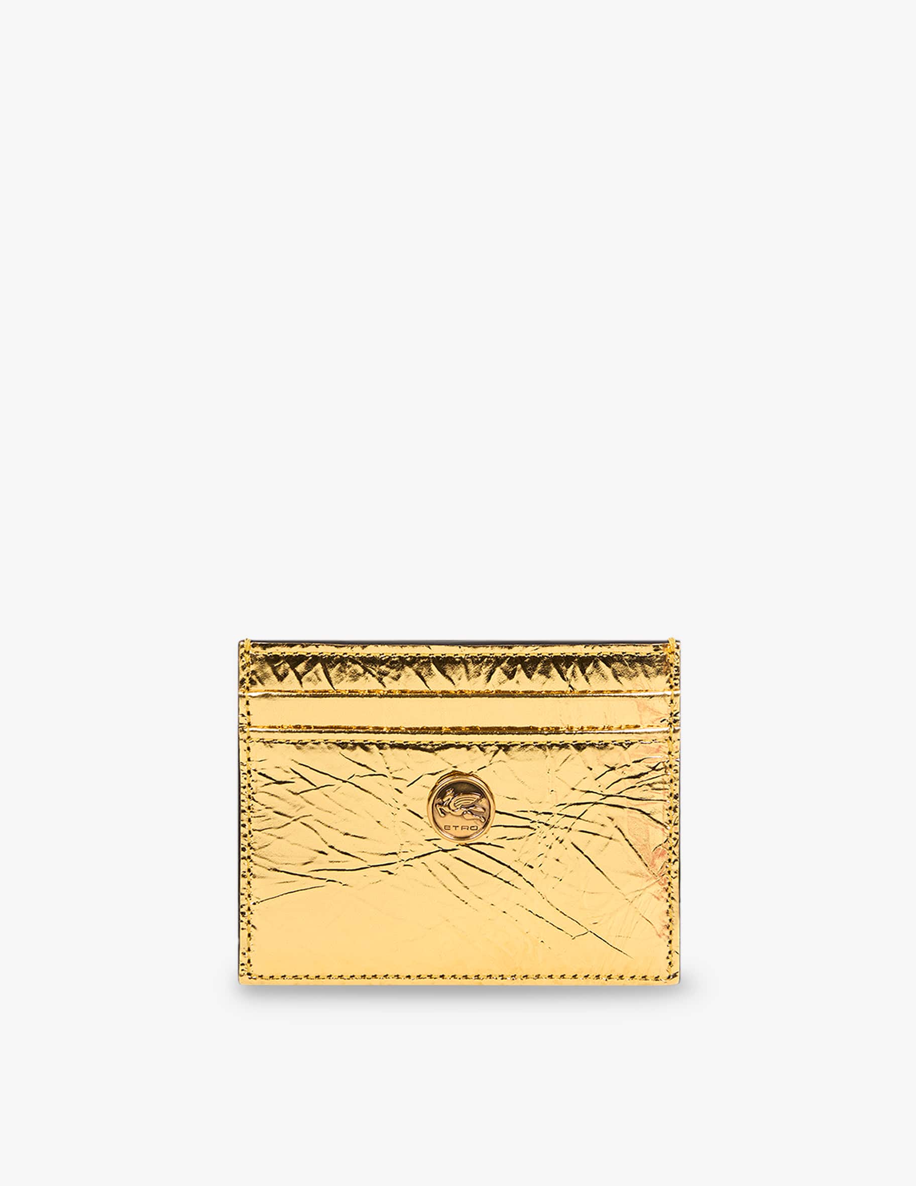 Shop ETRO Card holder laminated leather on Rinascente
