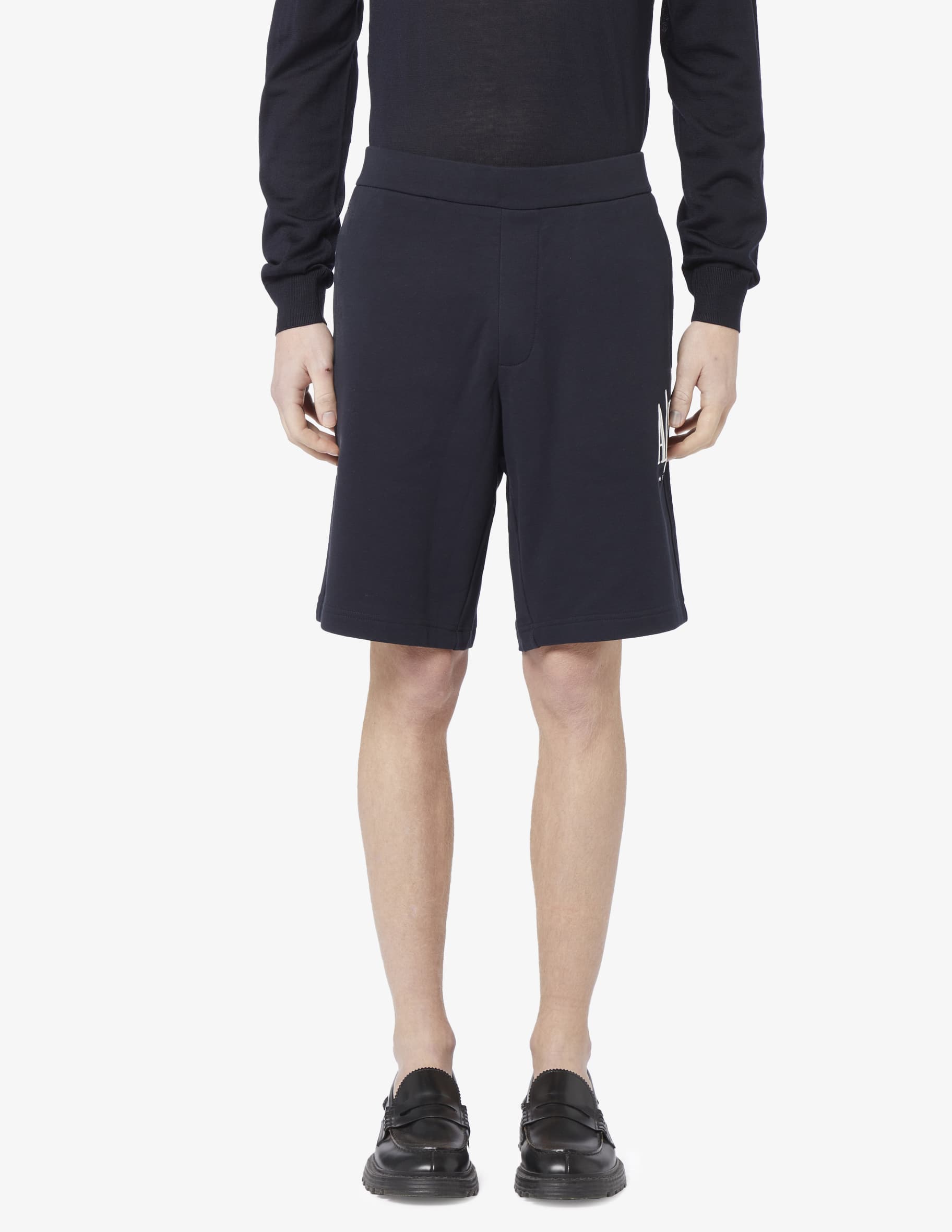 Acquista Armani Exchange Short tuta icon french terry logo su Rinascente