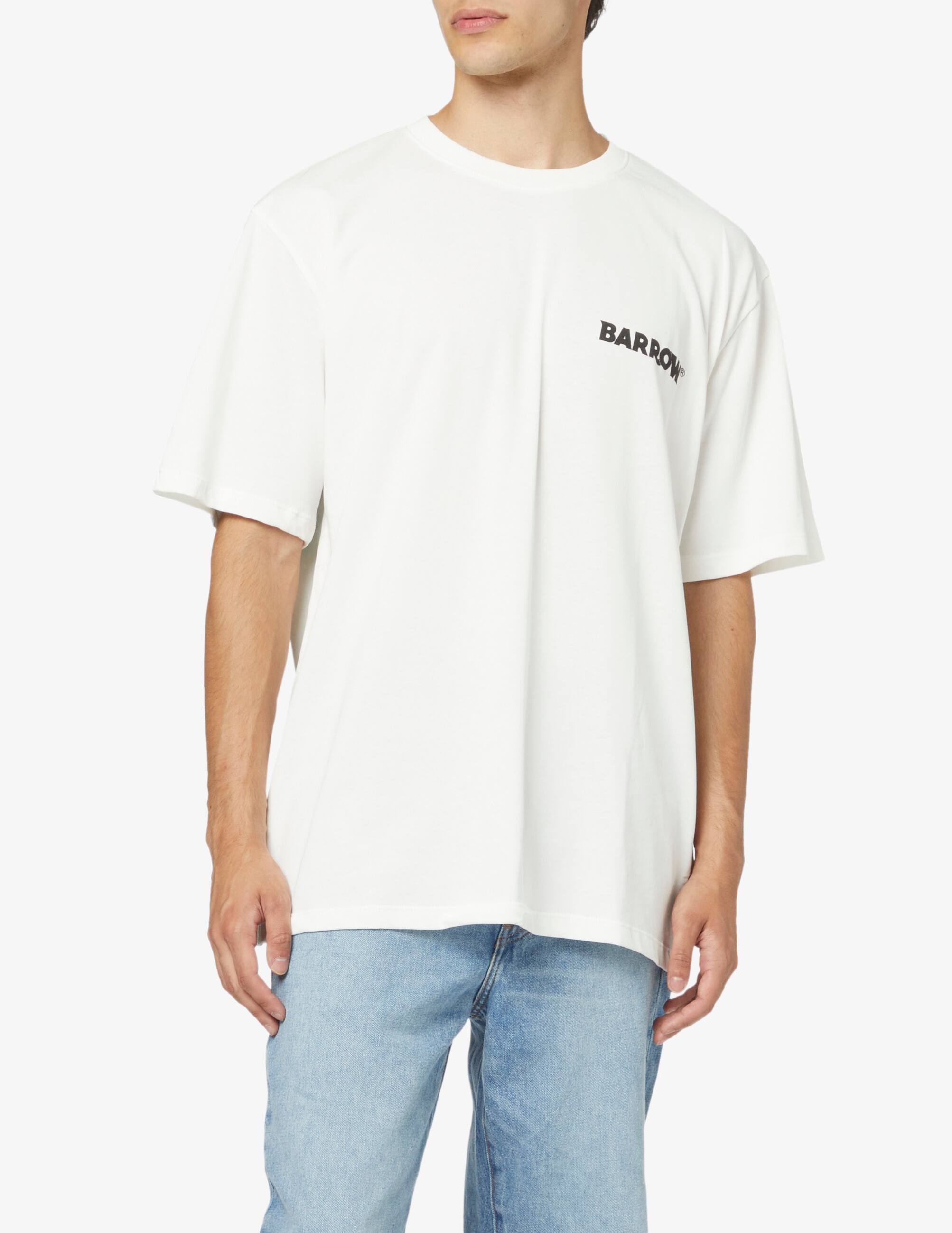 Acquista Barrow Maglietta logo smile sul retro - Bianco su Rinascente