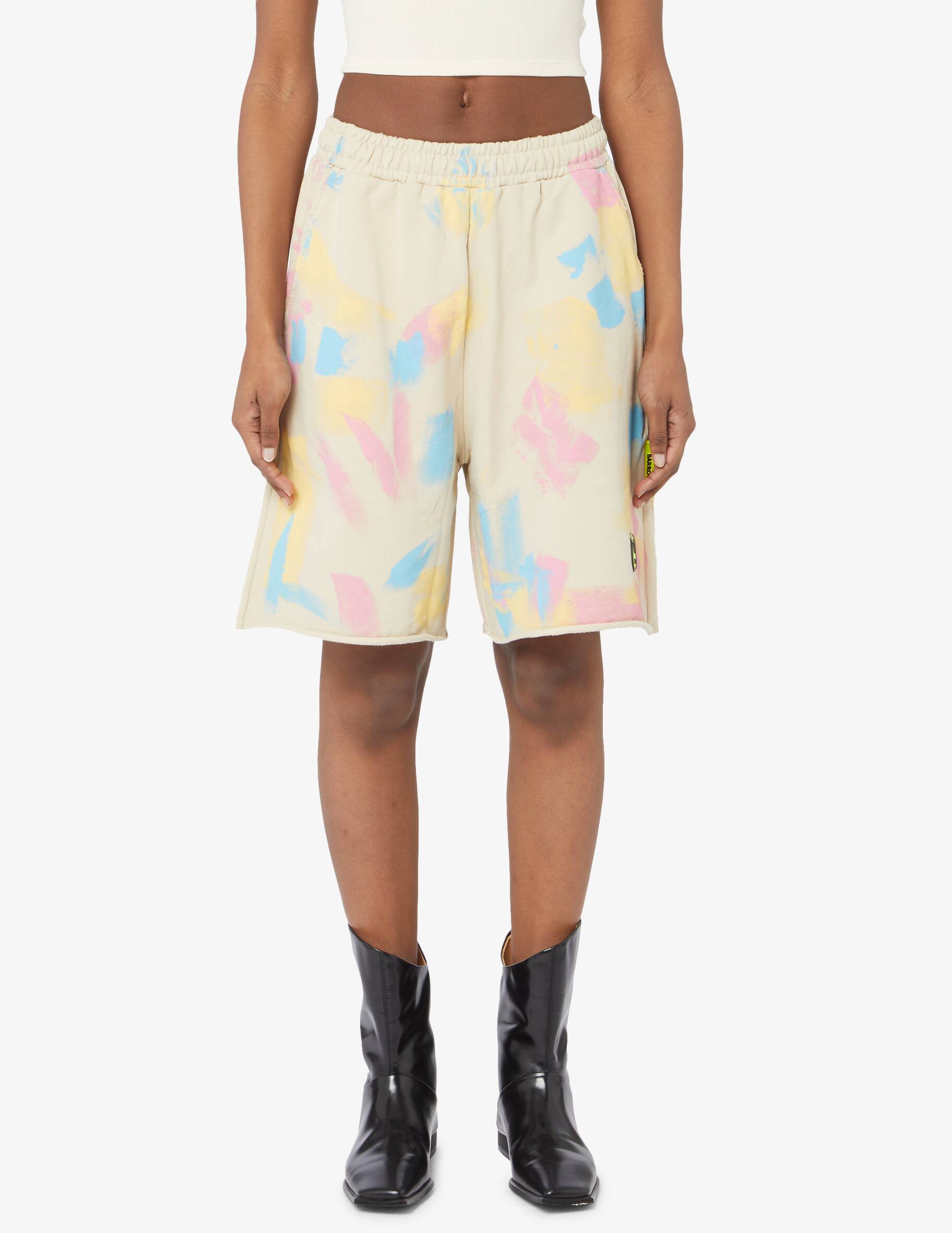 Shop Barrow Shorts fleece tydye on Rinascente