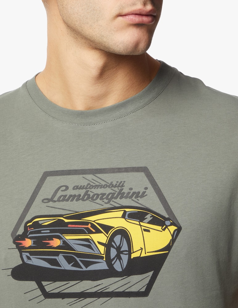 Shop Lamborghini Auto lettering jersey t-shirt on Rinascente