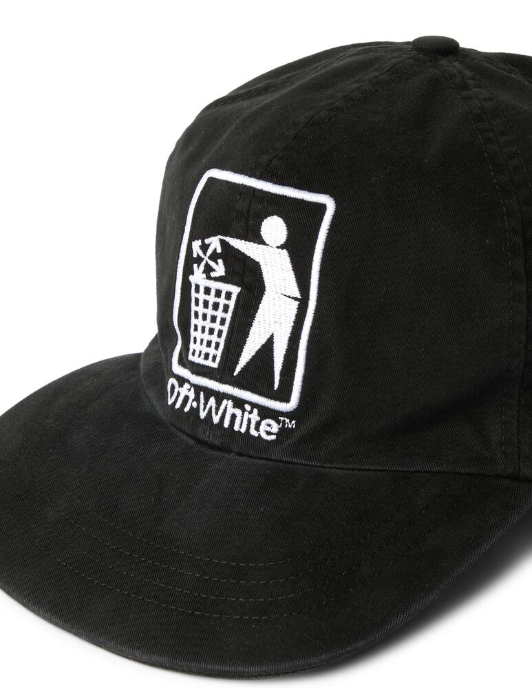 Shop Off-White Trash logo baseball cap on Rinascente