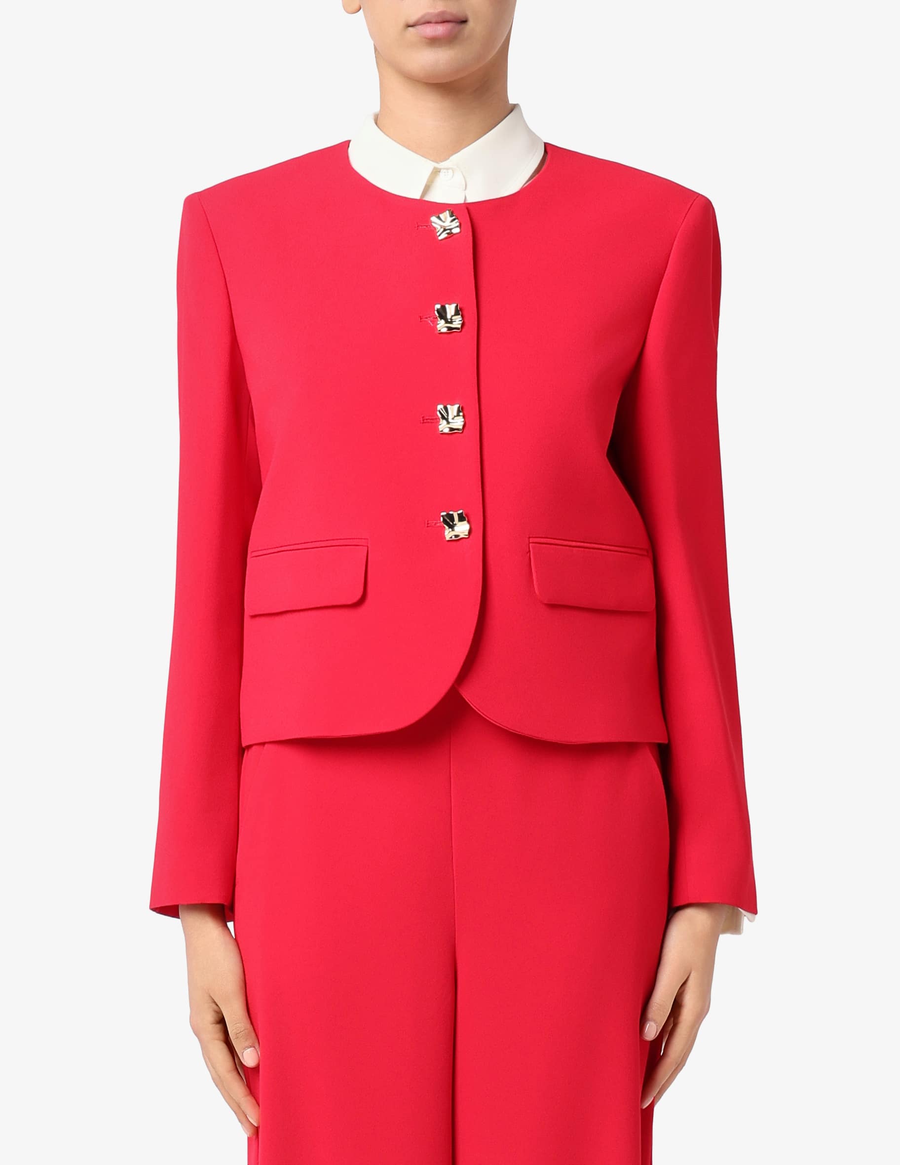 Shop Marella Crew neck tailored jacket MLTFALESIA on Rinascente
