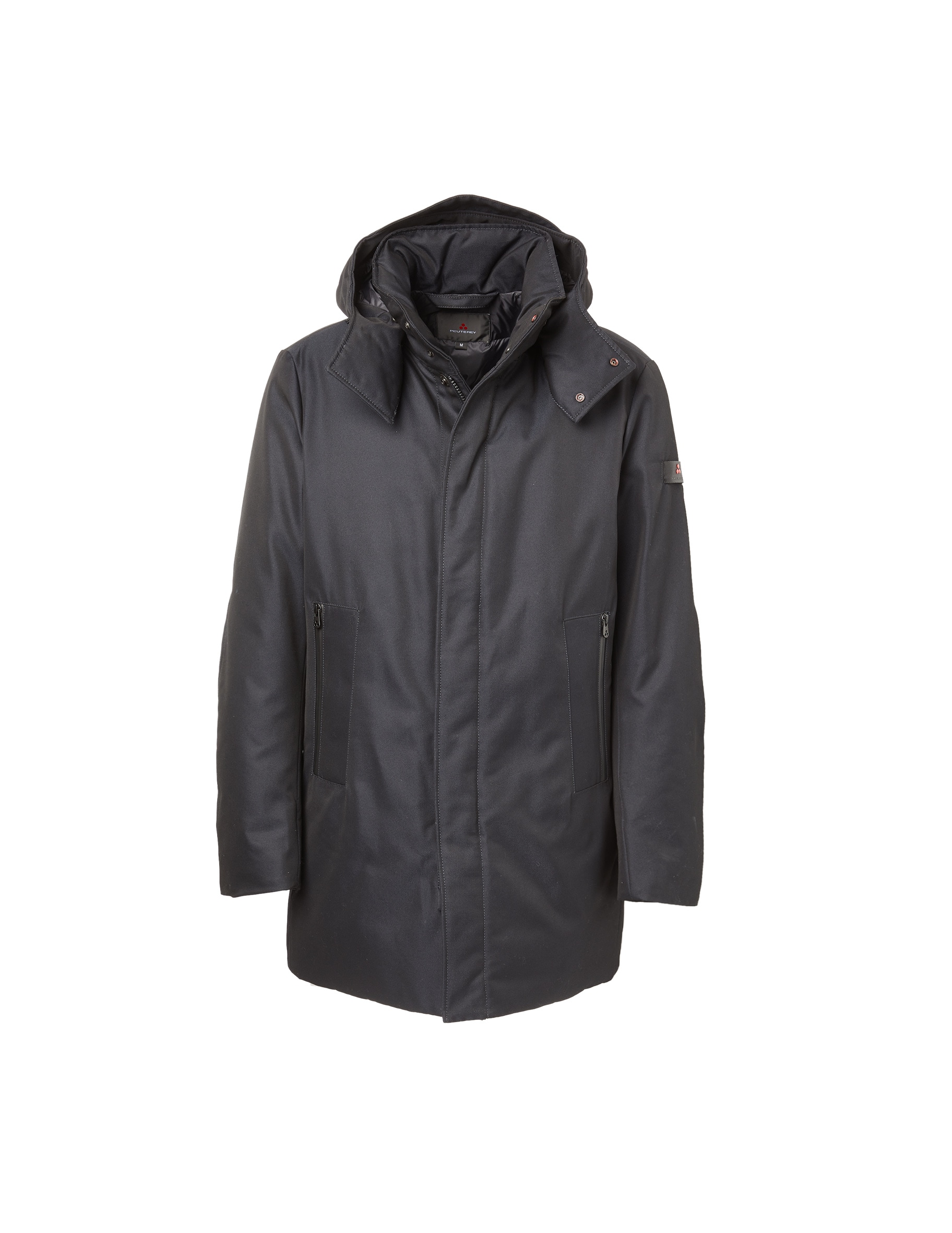Shop Peuterey Piaza urban trench coat in technical cotton and down ...