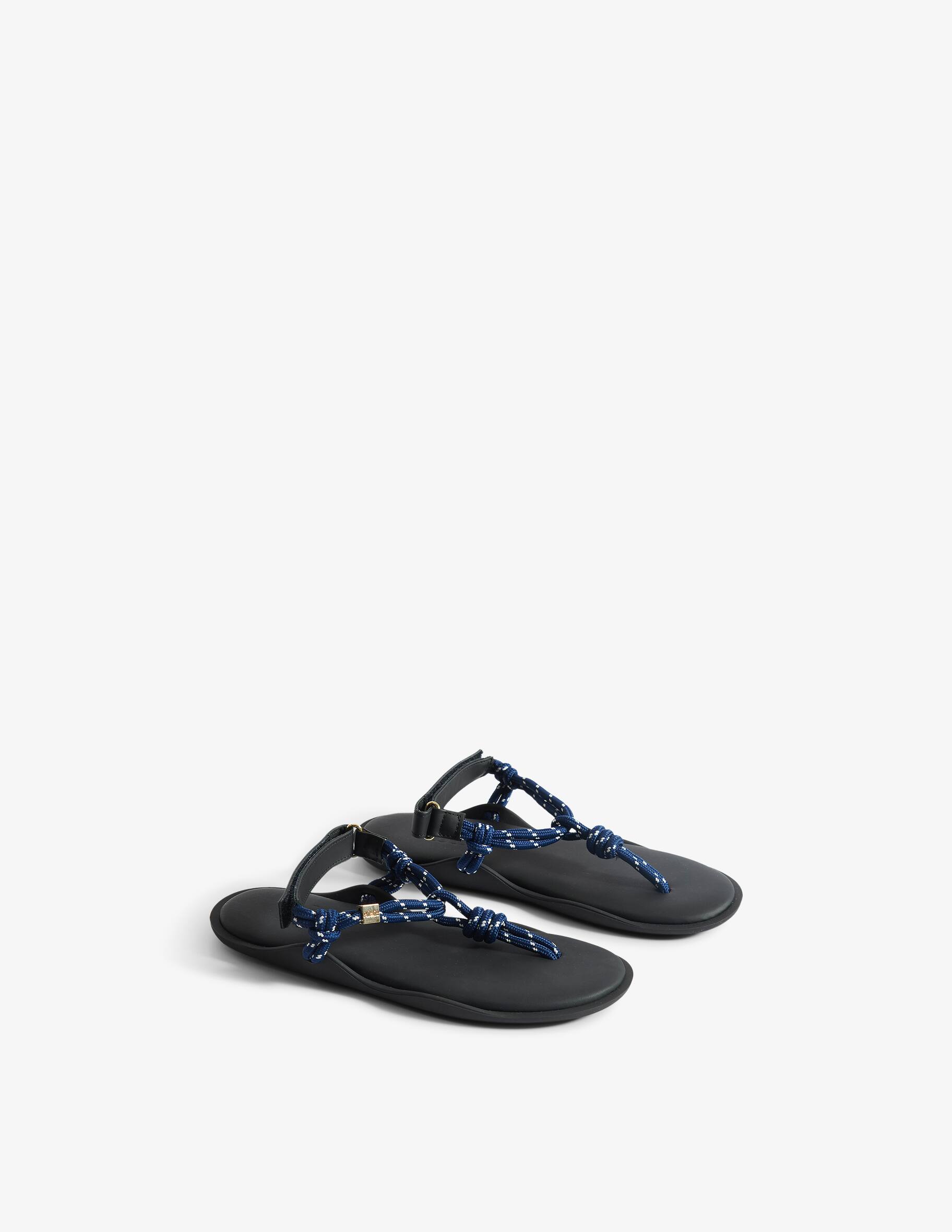 Shop flowze Rope flat thong sandals on Rinascente