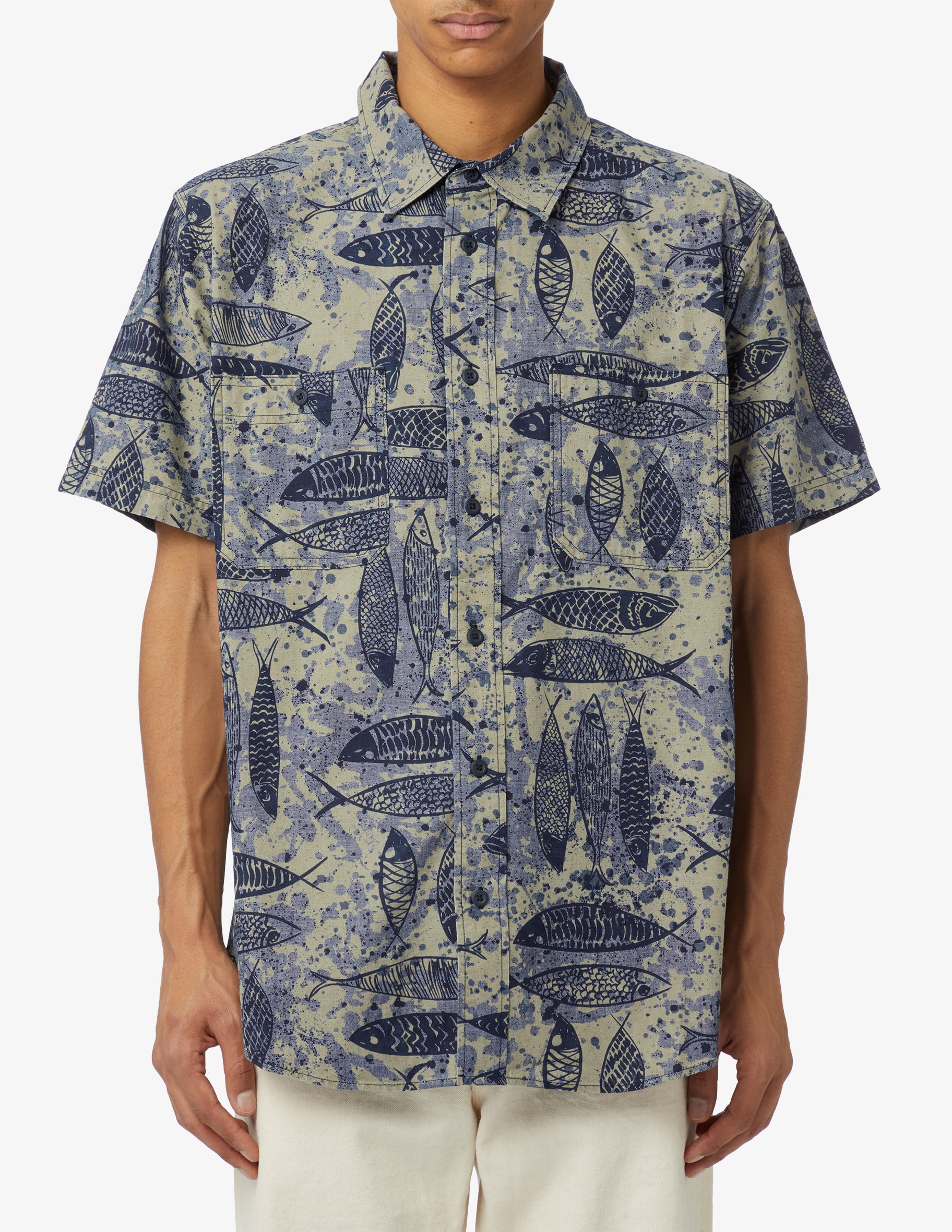 Shop Filson Fish print shirt on Rinascente