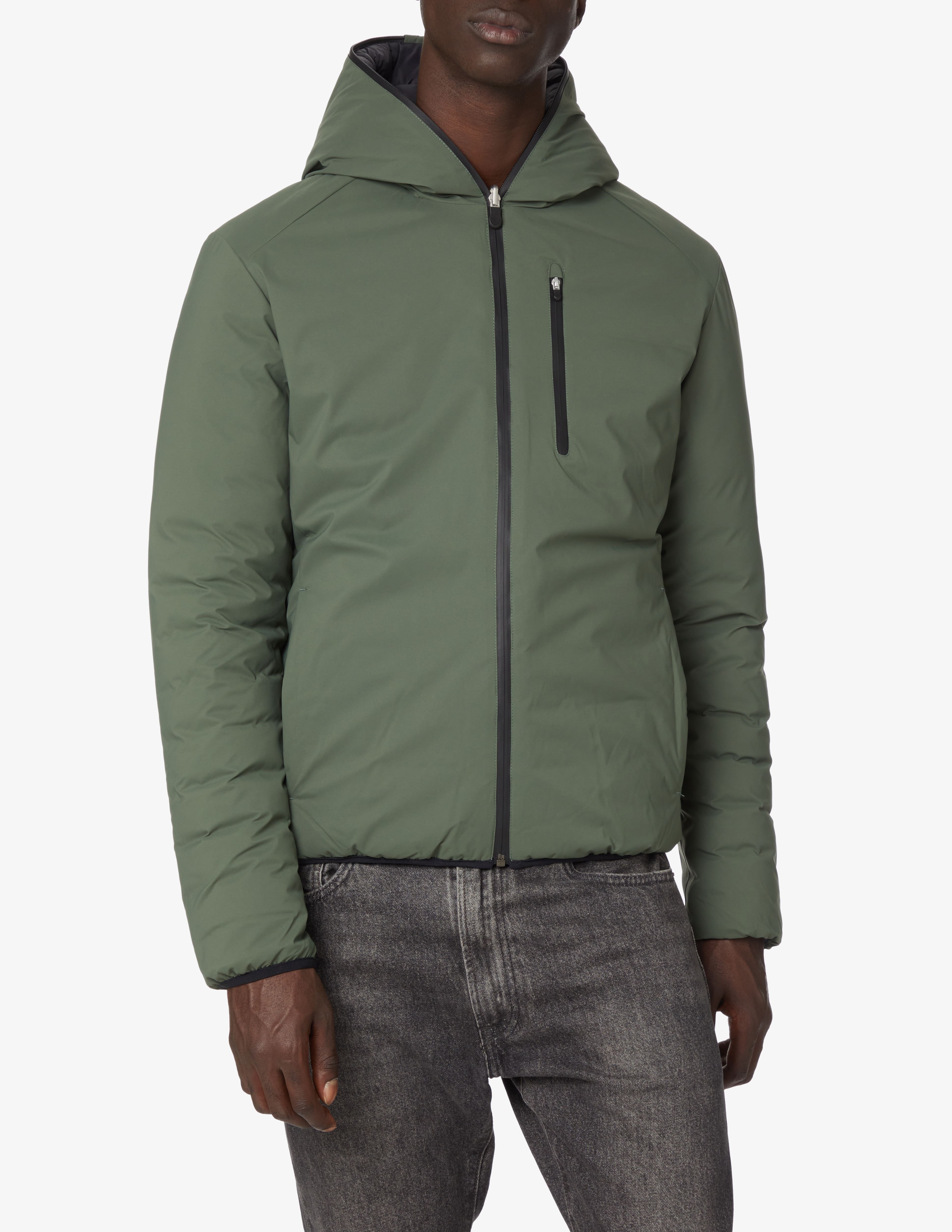 Shop Save The Duck Reversible jacket - Green on Rinascente