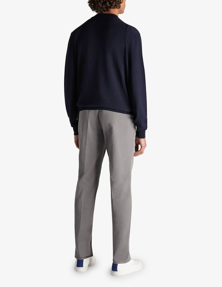 Shop Slowear Incotex Slim-fit stretch gabardine trousers on Rinascente