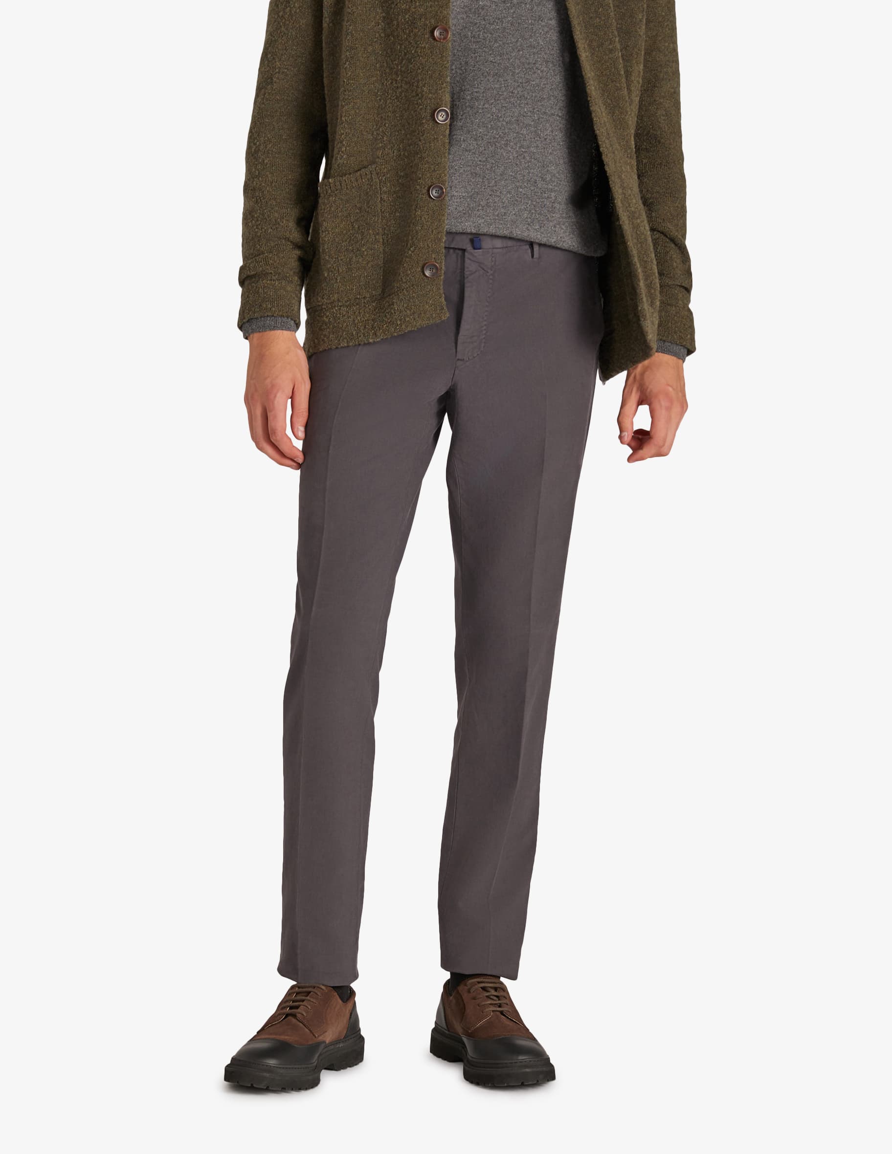 Shop Slowear Incotex Certified doeskin trousers on Rinascente