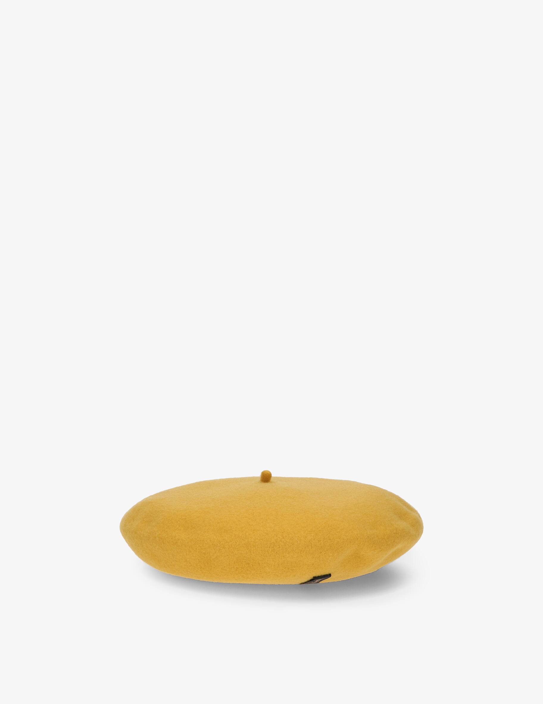 Shop Borsalino Unlined wool beret with logo on Rinascente