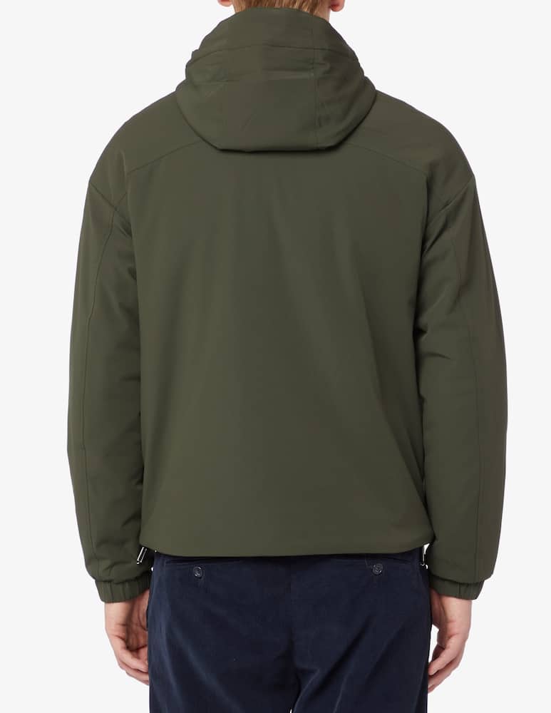 Shop Emporio Armani Nylon short jacket - Green on Rinascente