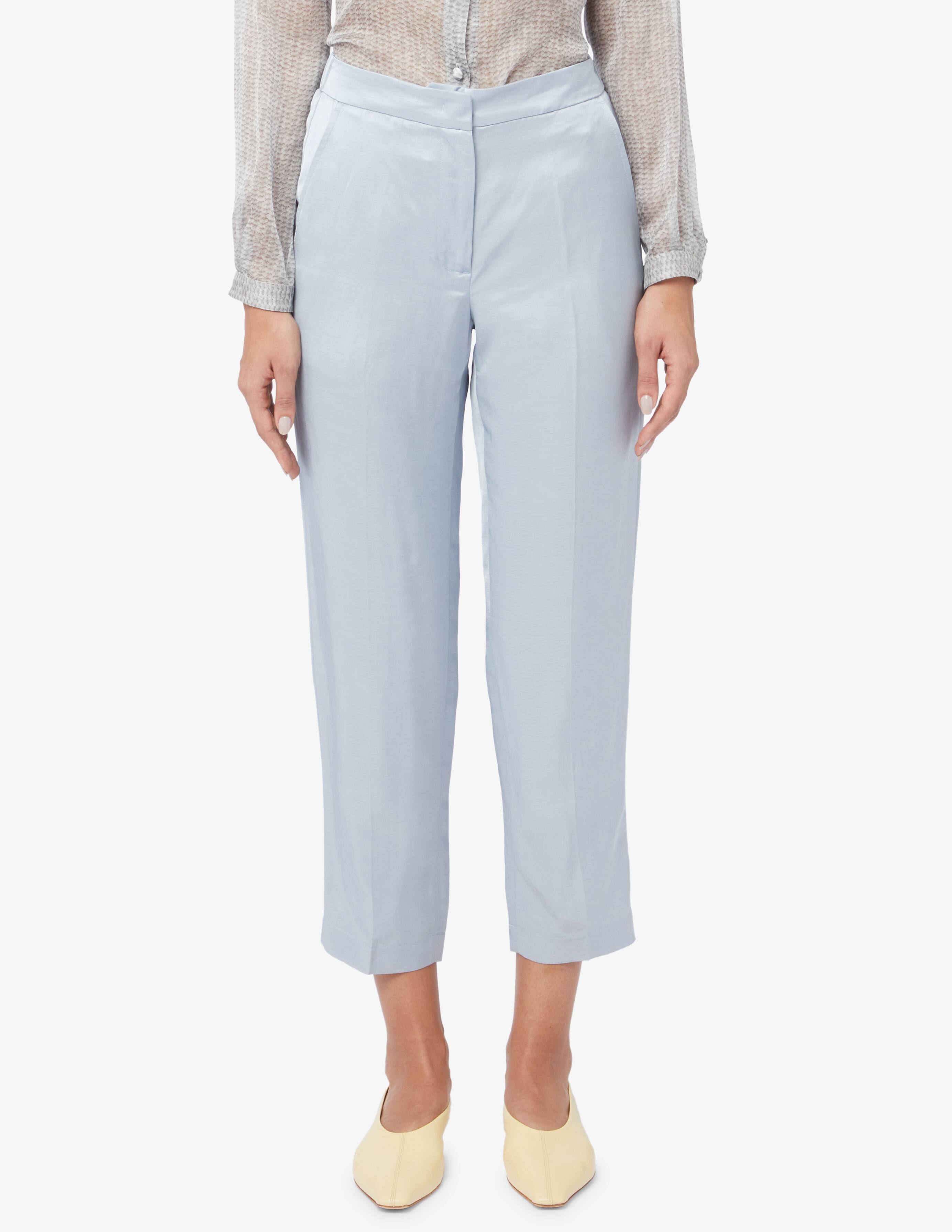 Shop SEVENTY Linen blend trousers on Rinascente