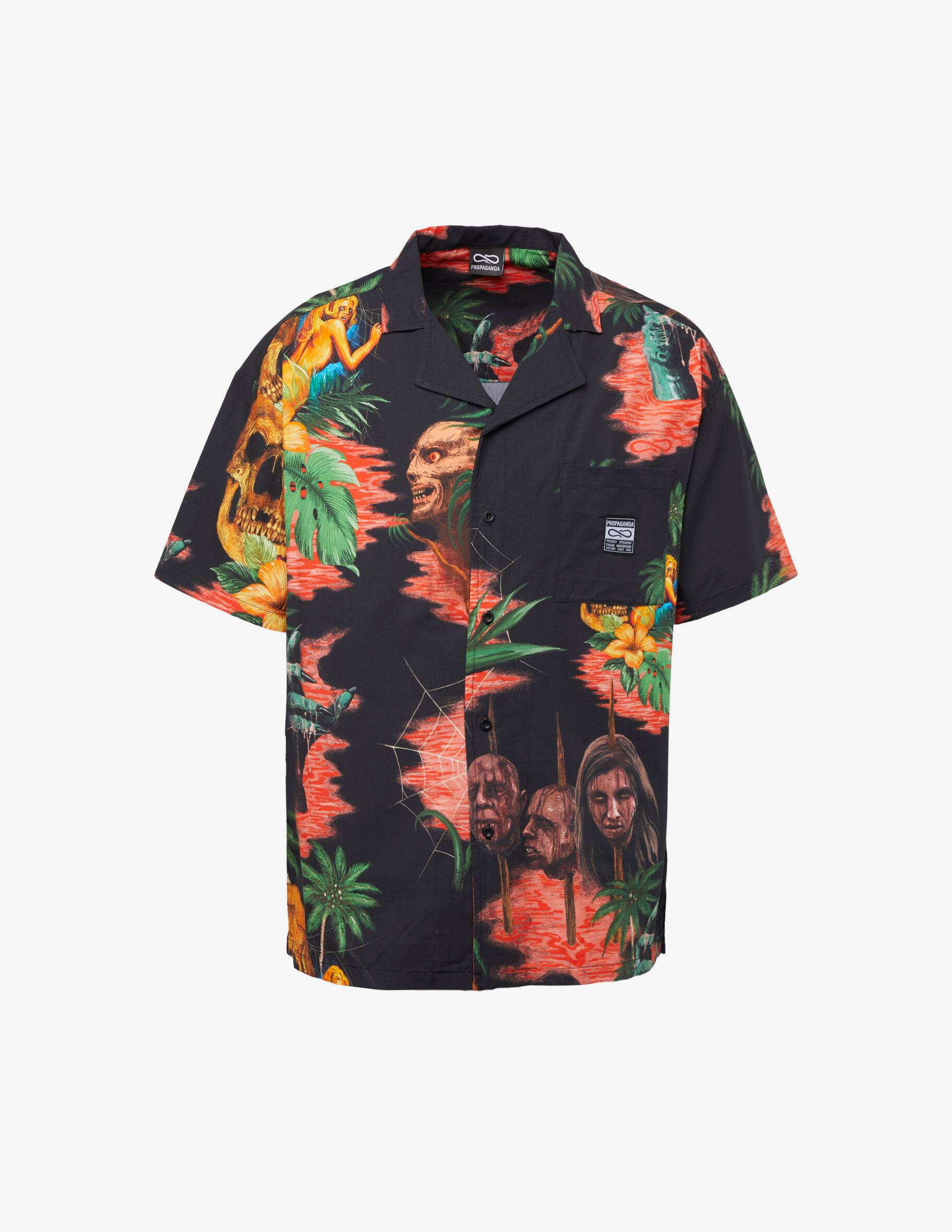 Shop Propaganda Short sleeve shirt scarful on Rinascente