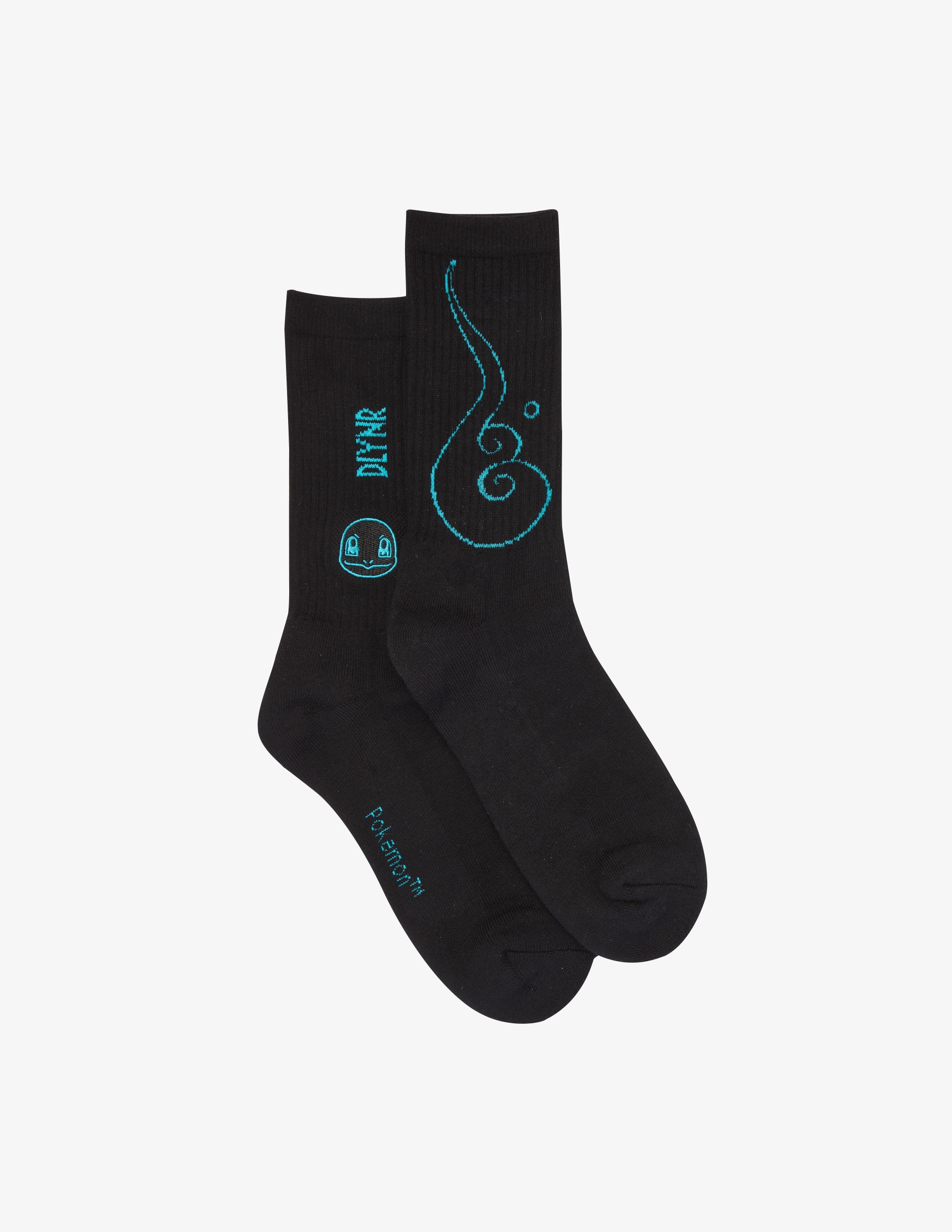 Shop Dolly Noire P socks ricamo squirtle - Black on Rinascente
