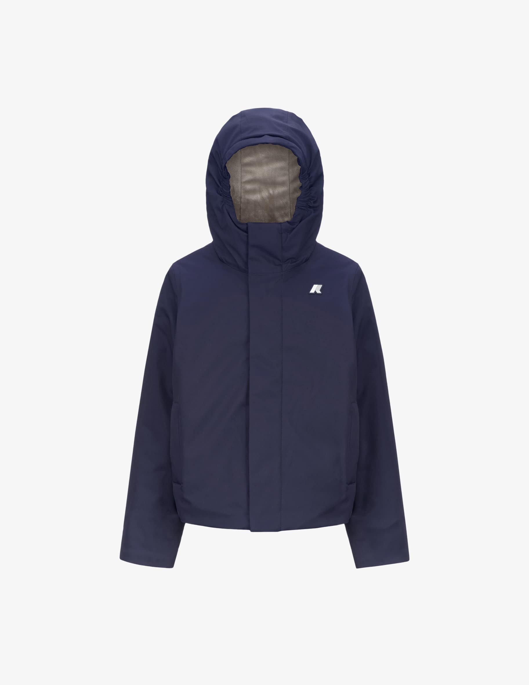 Shop K-Way Hooded twill jacket on Rinascente